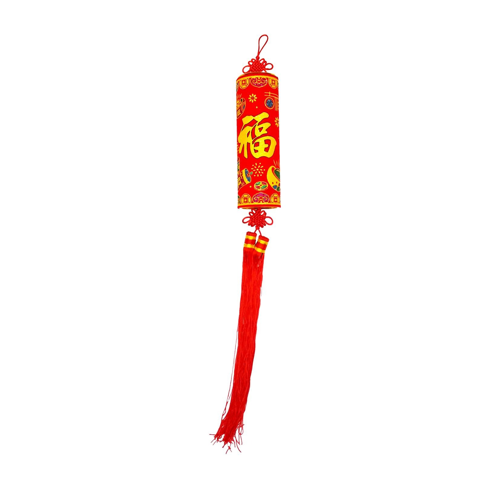 Partyforte CNY 7X21 CM Hanging Firecracker With Frills | NTUC FairPrice