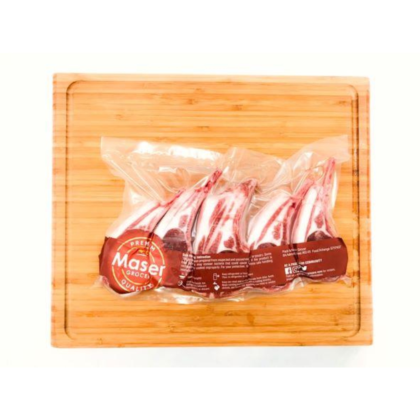 Master Grocer Frenched Cut Lamb Chop IQF 500G Frozen | NTUC FairPrice