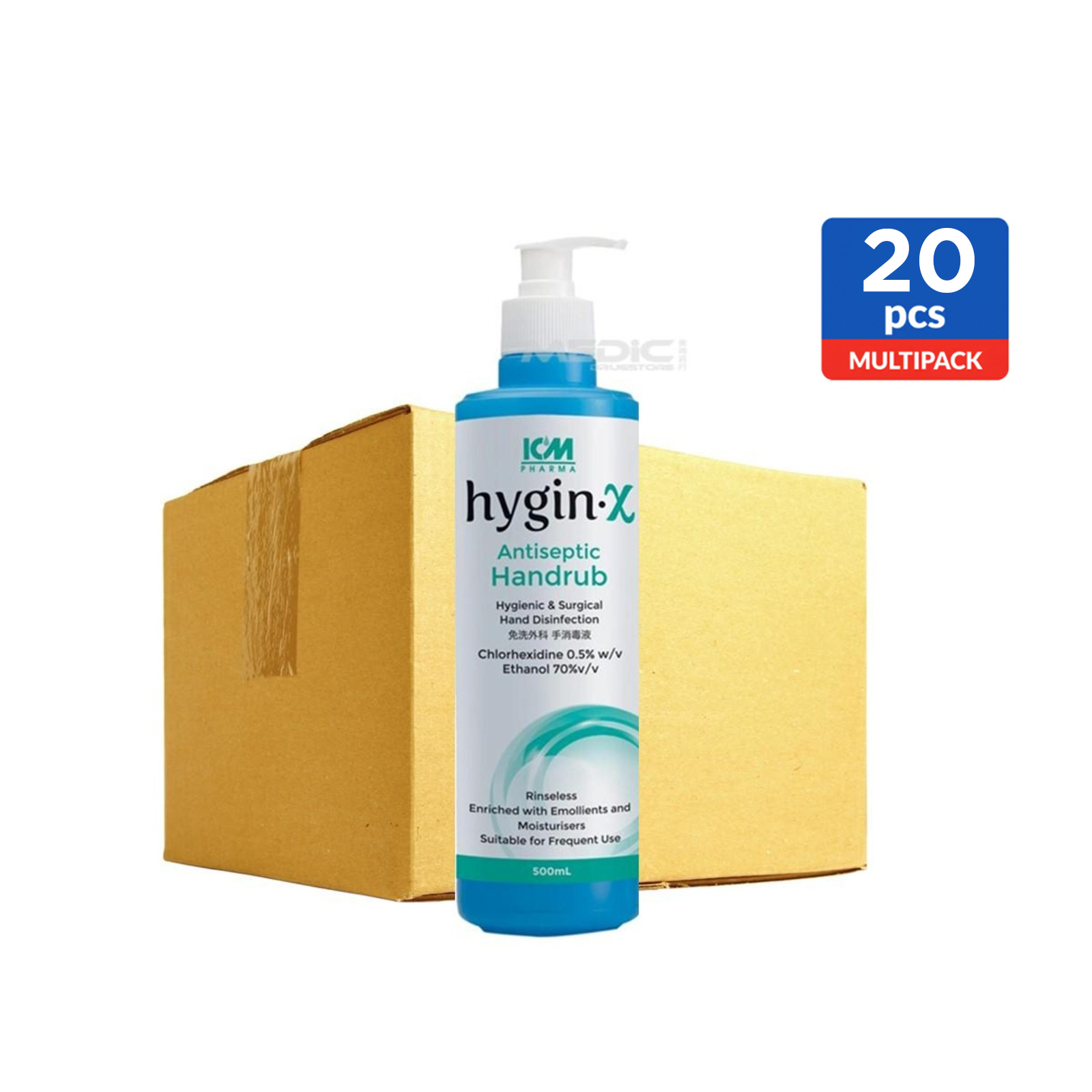ICM Pharma Hygin-X Antiseptic Handrub Rinseless | NTUC FairPrice