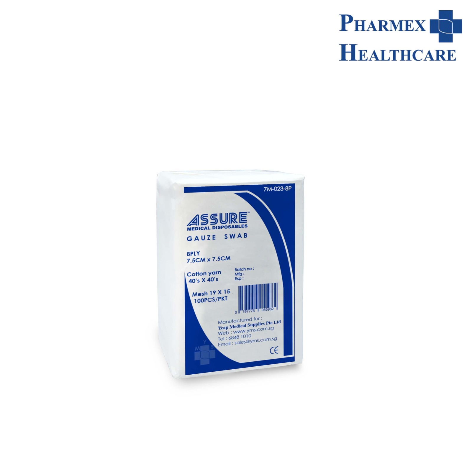 Assure Gauze Swab Non-Sterile 7.5cm X 7.5cm X 8-Ply | NTUC FairPrice