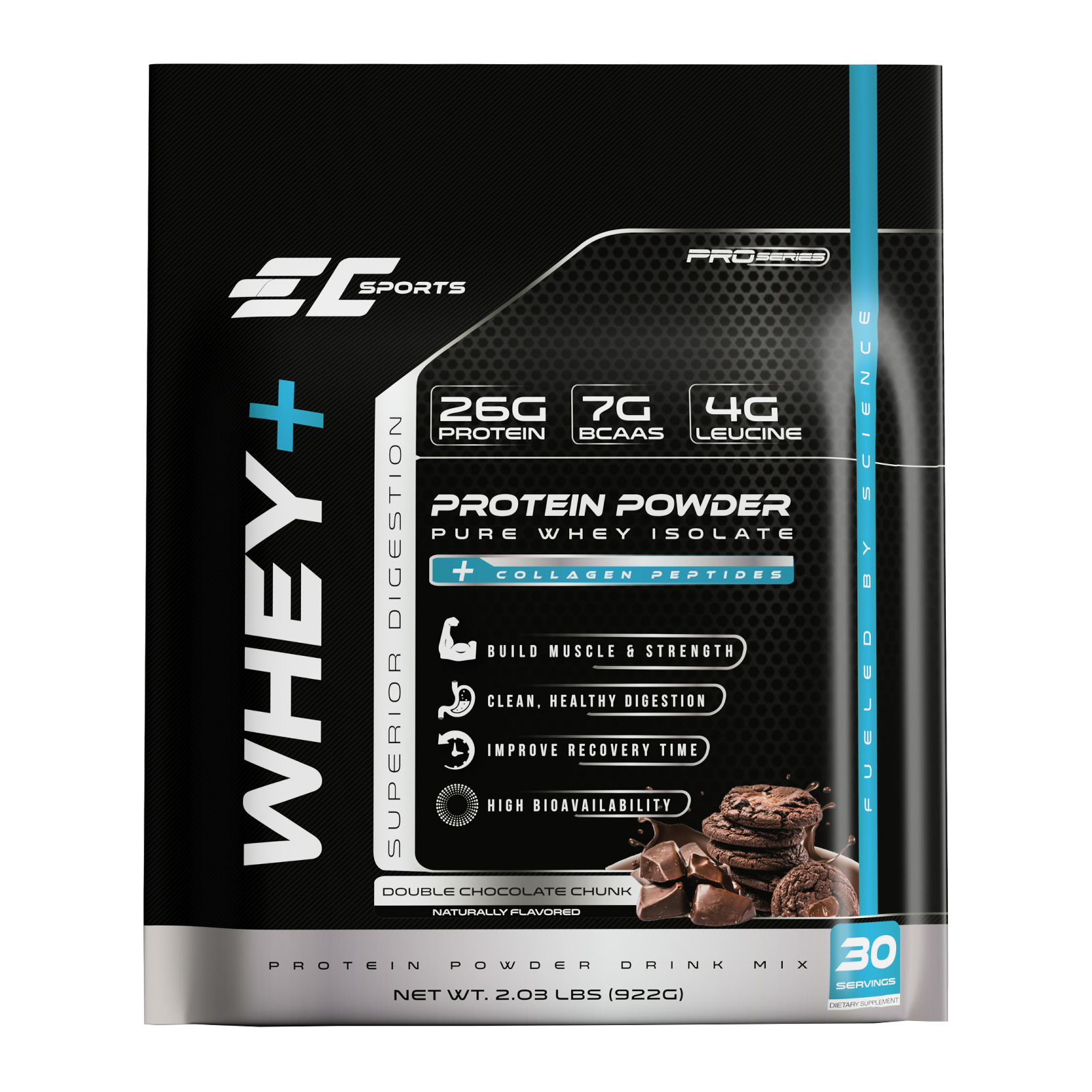 EC Sports Whey Isolate Protein Powder Chocolate Chunk | NTUC FairPrice