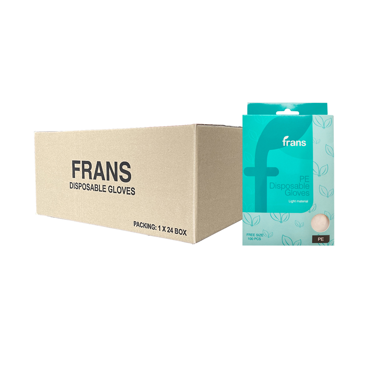Frans Disposable PE Gloves Carton | NTUC FairPrice