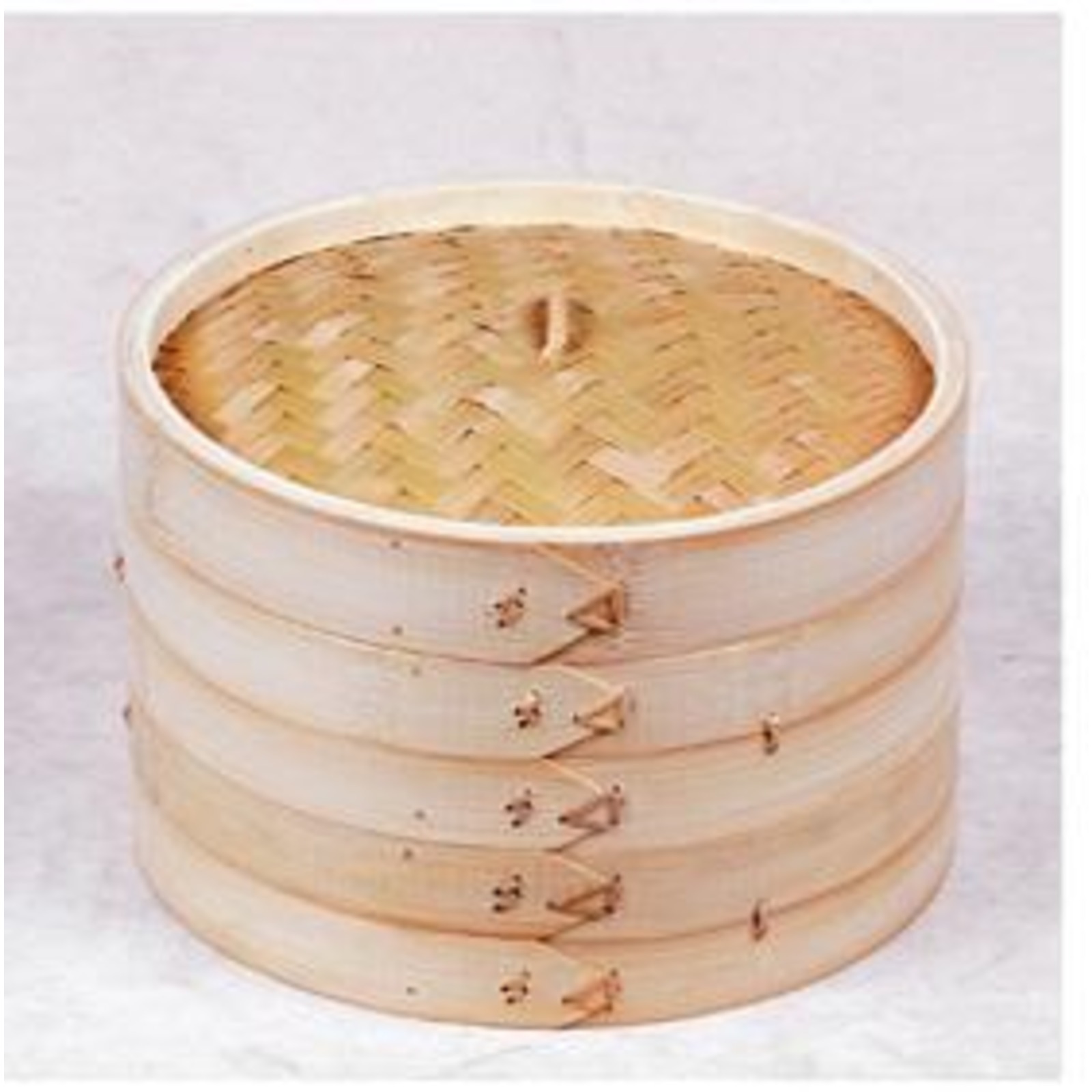 Dolphin Collection Bamboo Steamer 2-Tier With Cover 33cm | NTUC FairPrice