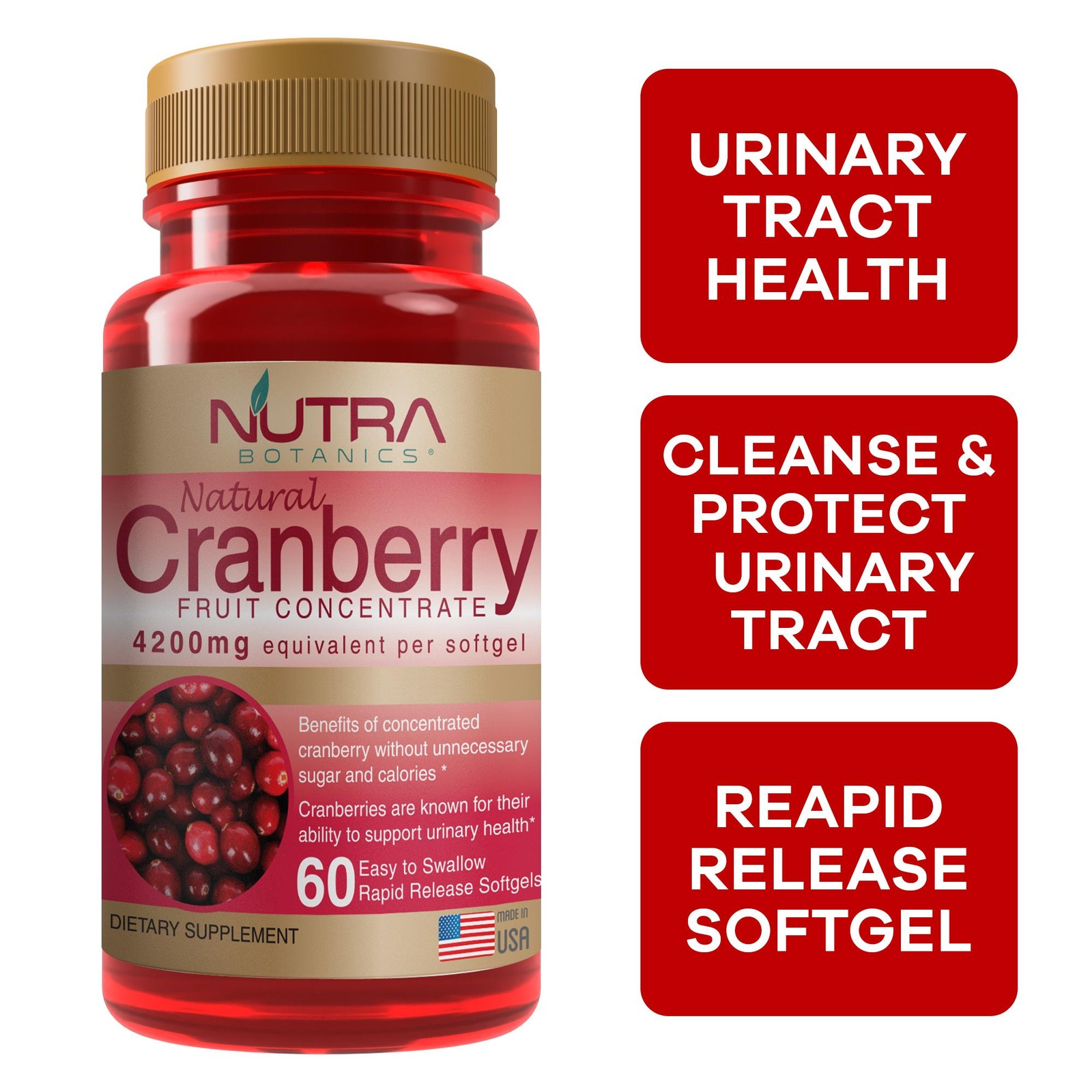 Nutra Botanics Cranberry Softgels Urinary Health Supplement | NTUC ...