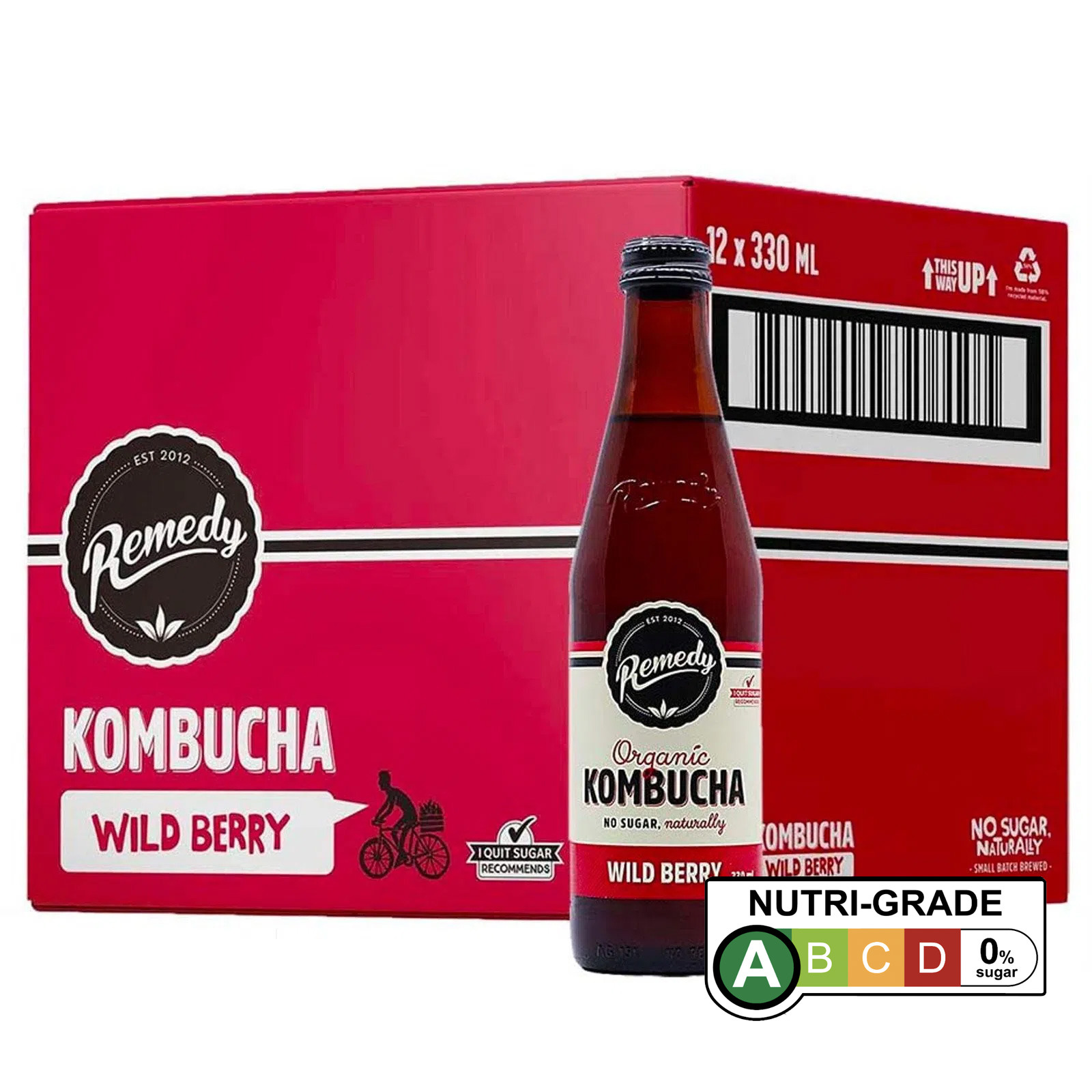 Remedy Organic Kombucha Wild Berry | NTUC FairPrice