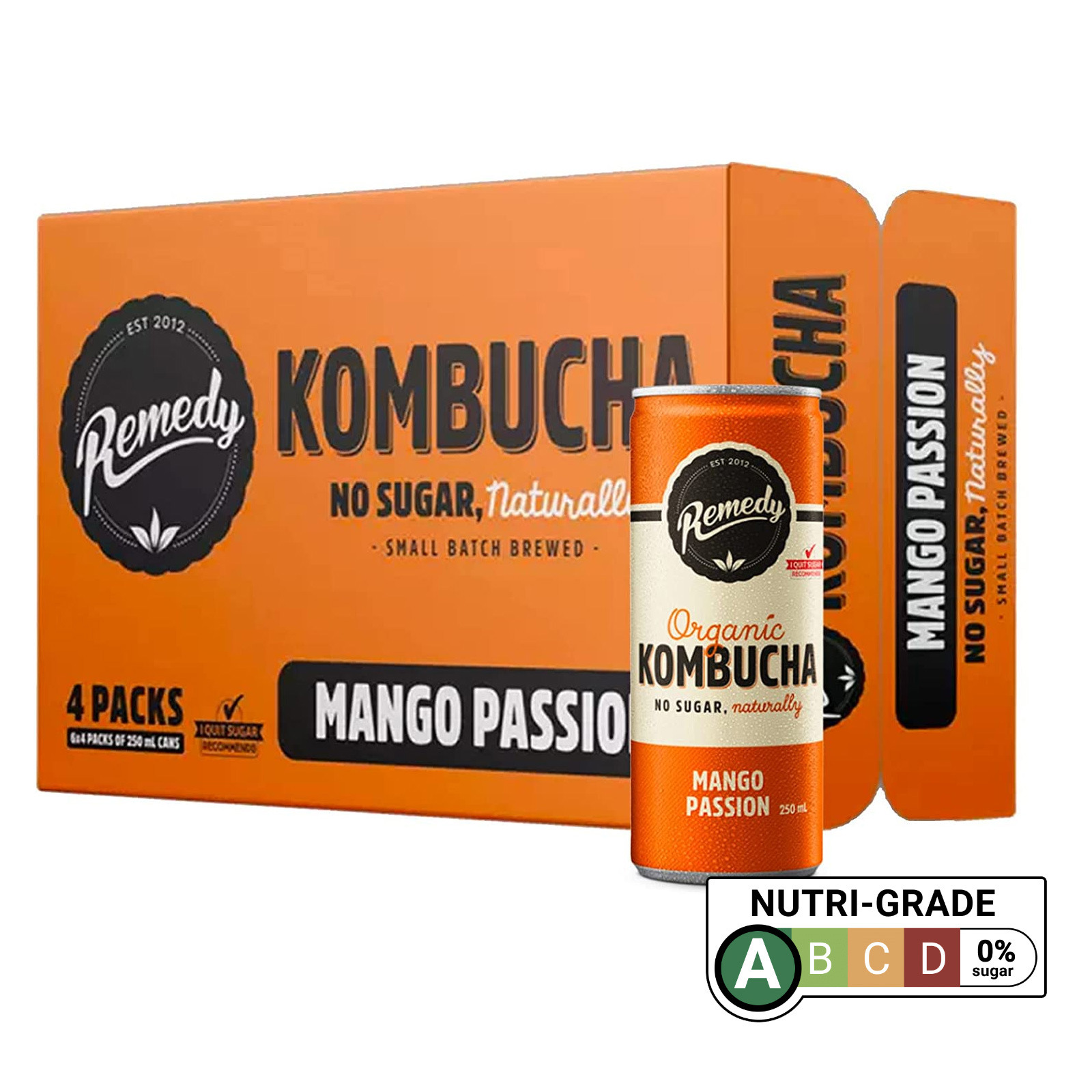 Remedy Organic Kombucha Mango Passion | NTUC FairPrice