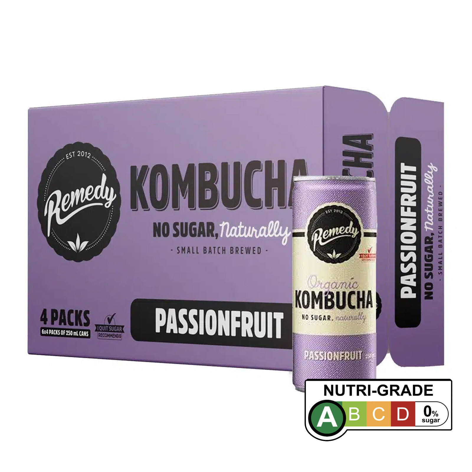 Remedy Organic Kombucha Passionfruit | NTUC FairPrice