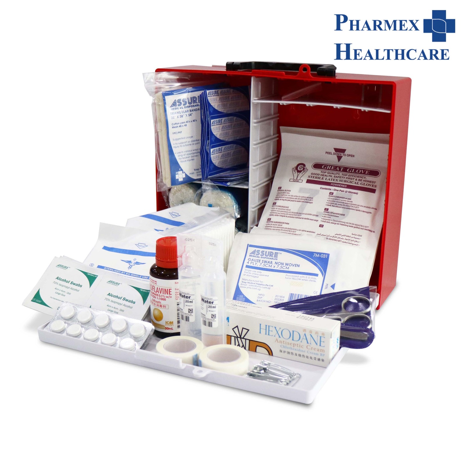 Assure First Aid Box, Complete Medium, 25.8 x 22.8 x 8.9cm | NTUC FairPrice