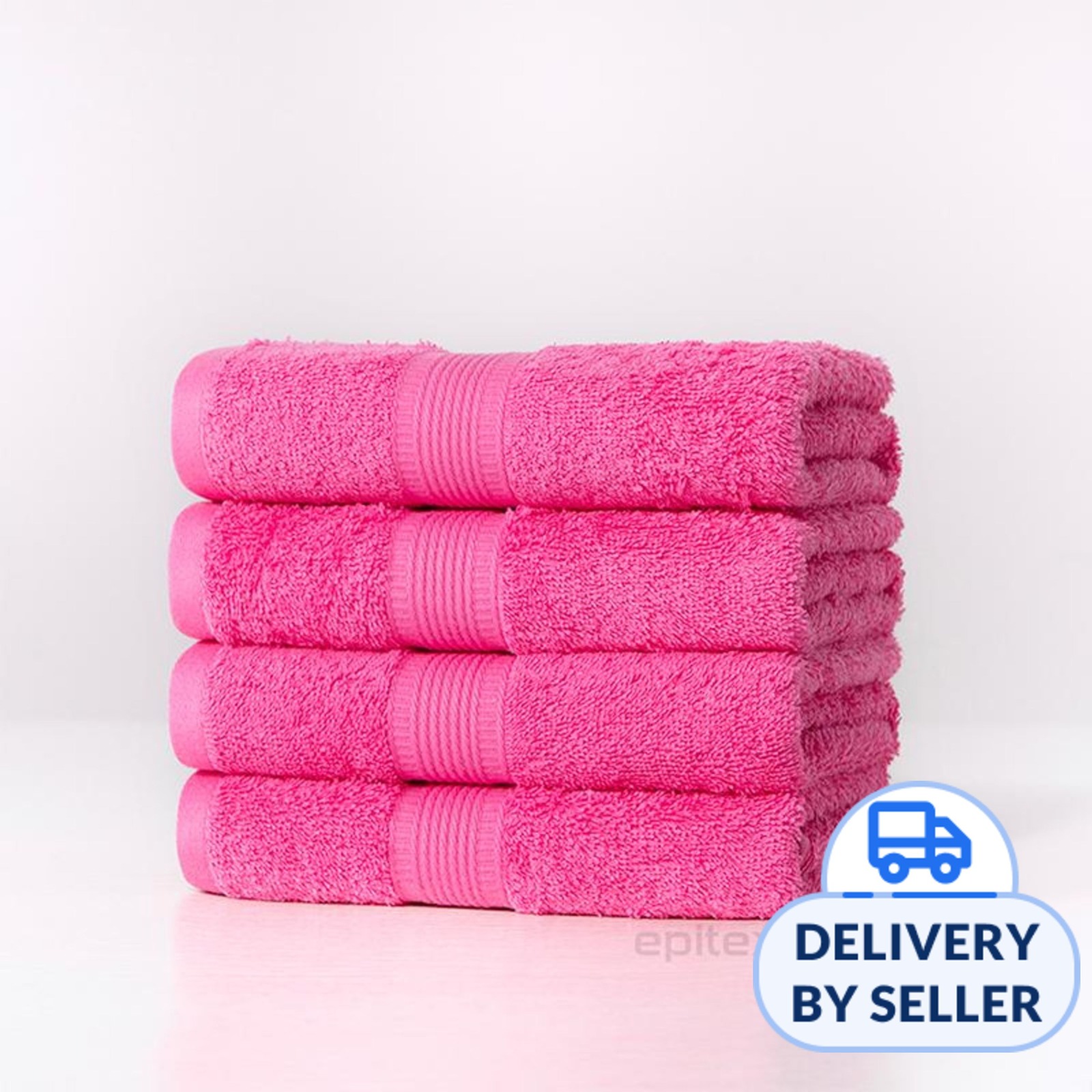 Epitex 100% Cotton Basic Bath Towel - Pink | NTUC FairPrice