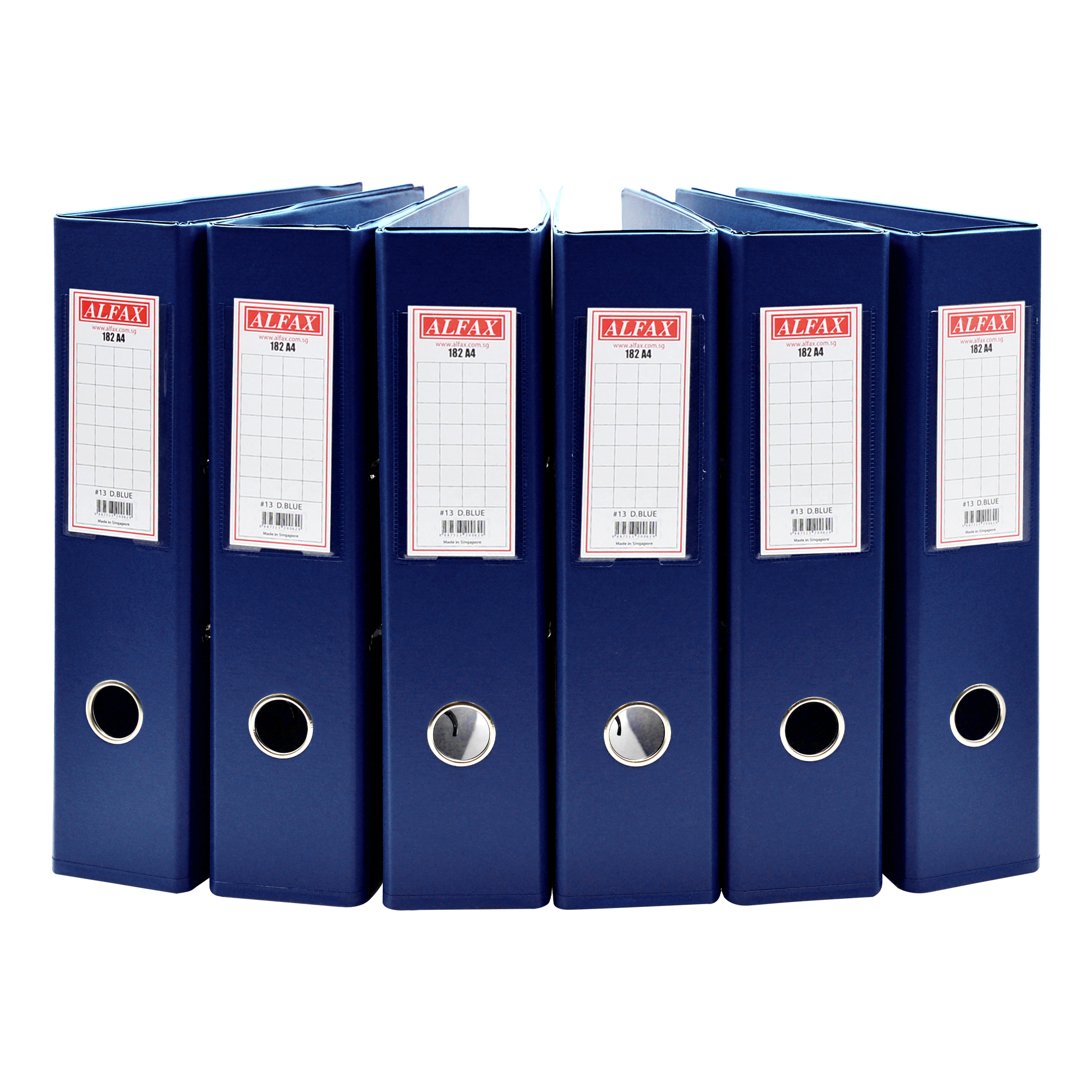 Alfax 182A4 Pvc Arch File 3inches - Dark Blue (#13) | NTUC FairPrice