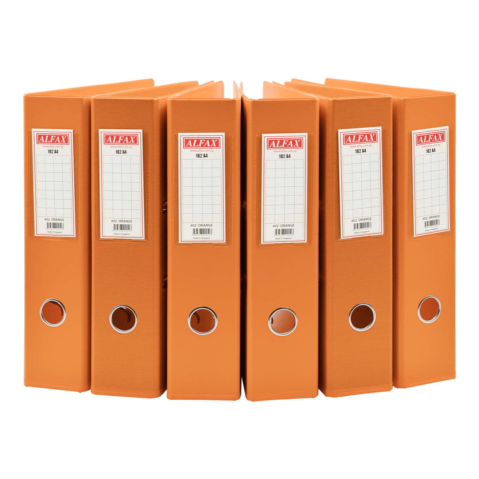 Alfax 182A4 Pvc Arch File 3inches - Orange (#02) | NTUC FairPrice