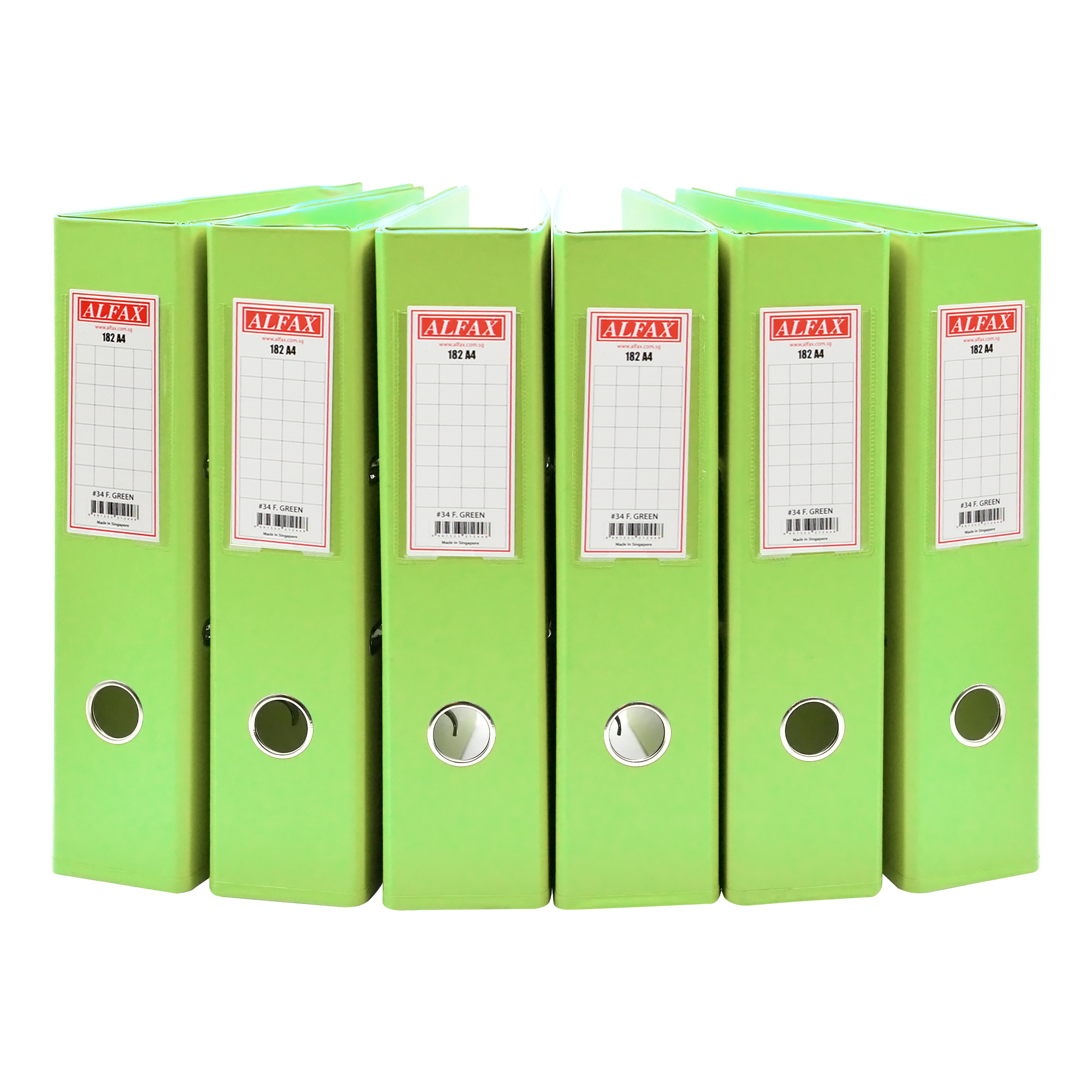 Alfax 182A4 Pvc Arch File 3inches - Fancy Green (#34) | NTUC FairPrice