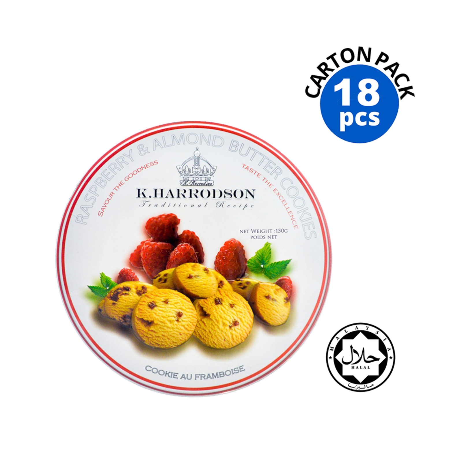 K Harrodson Raspberry And Almond Butter Cookies (Carton Pack) | NTUC ...