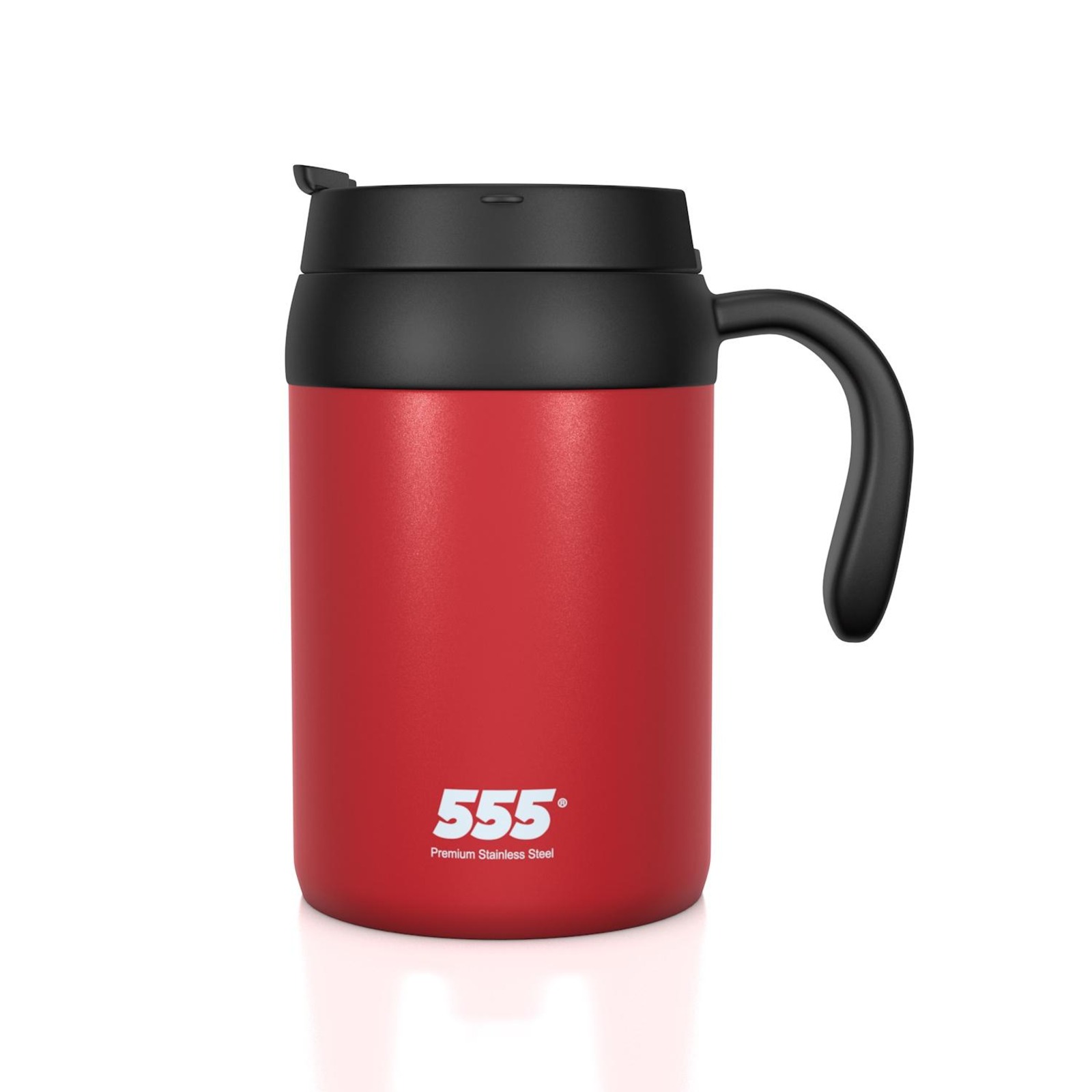 555 Stainless Steel Vacuum Thermal Office Mug (Red) | NTUC FairPrice