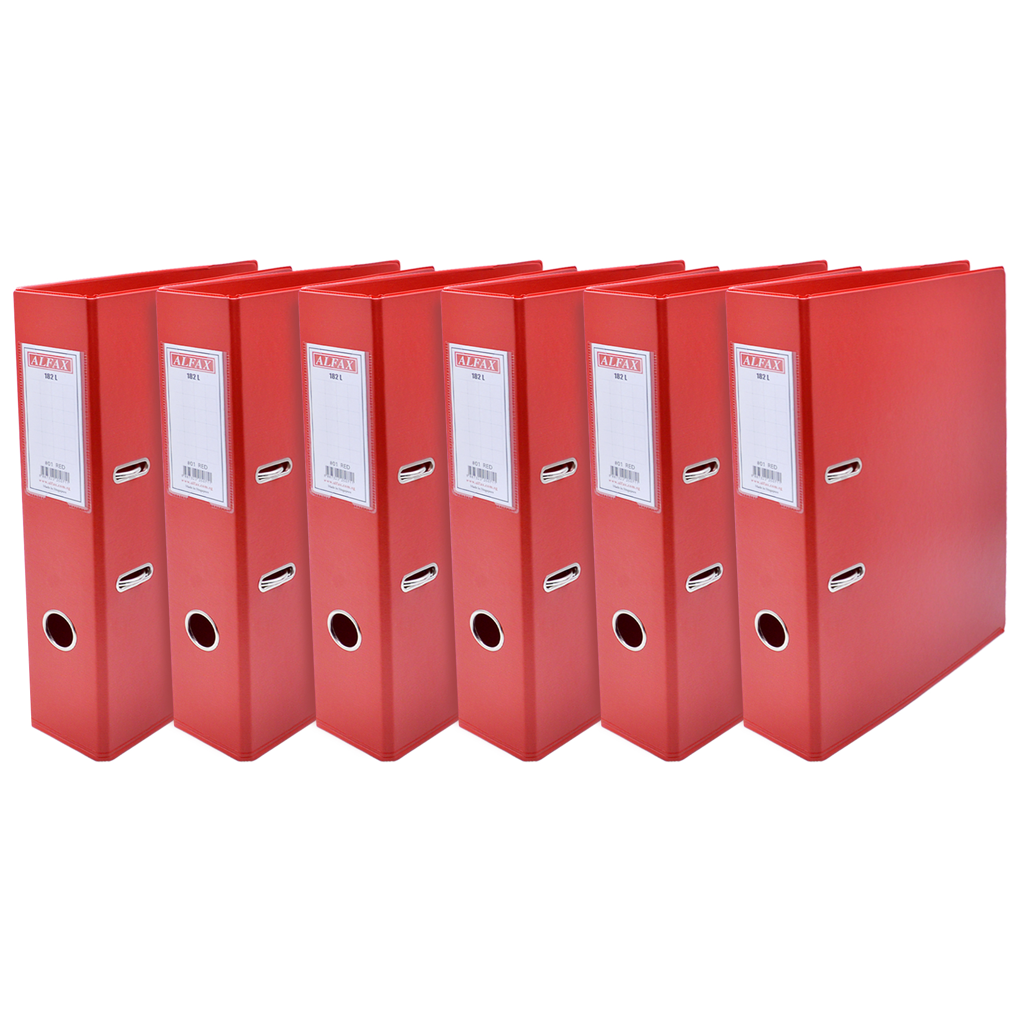 Alfax 182L Pvc Arch File 3inches F4 - Red (#01) | NTUC FairPrice