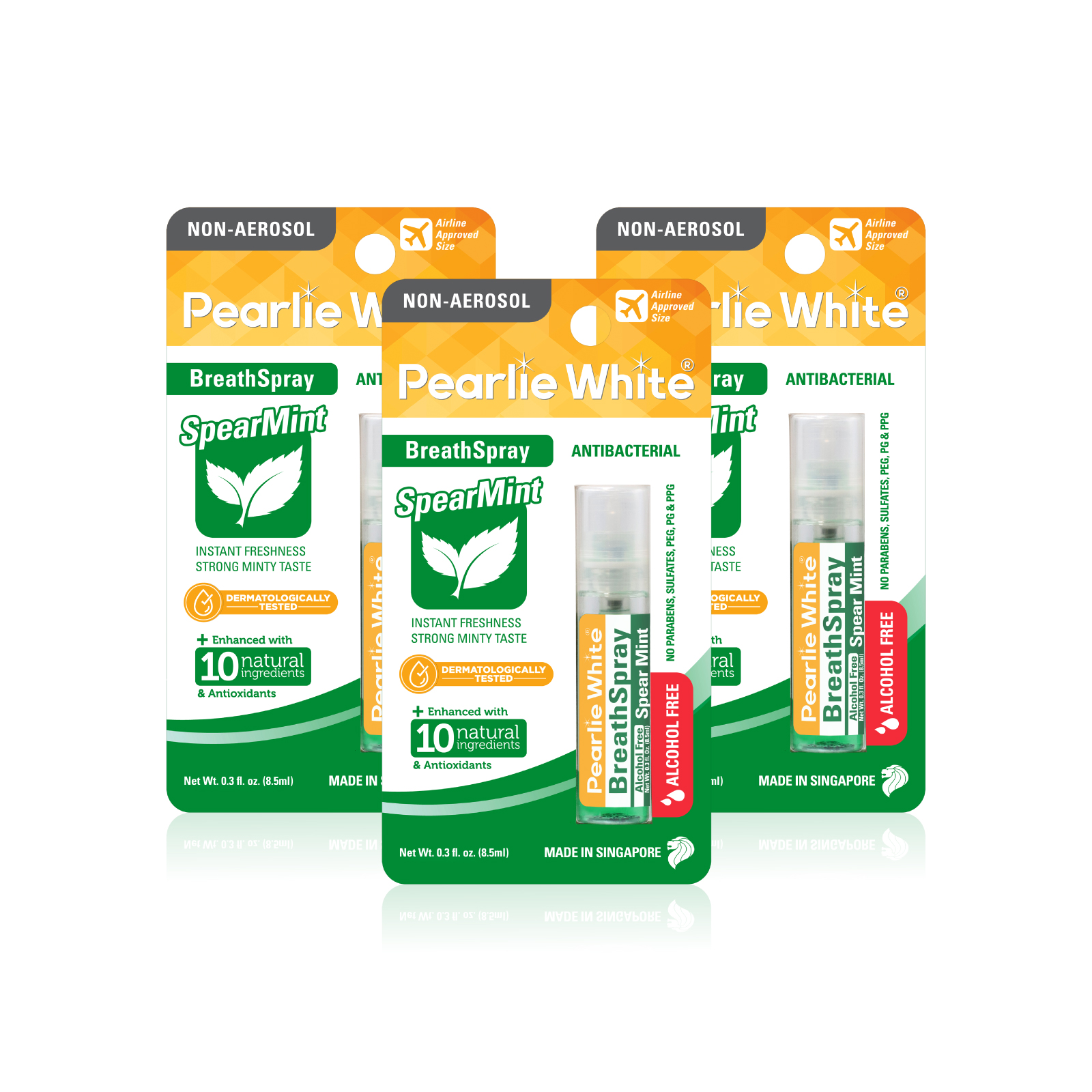 Pearlie White Alcohol Free Breath Spray - Spearmint | NTUC FairPrice
