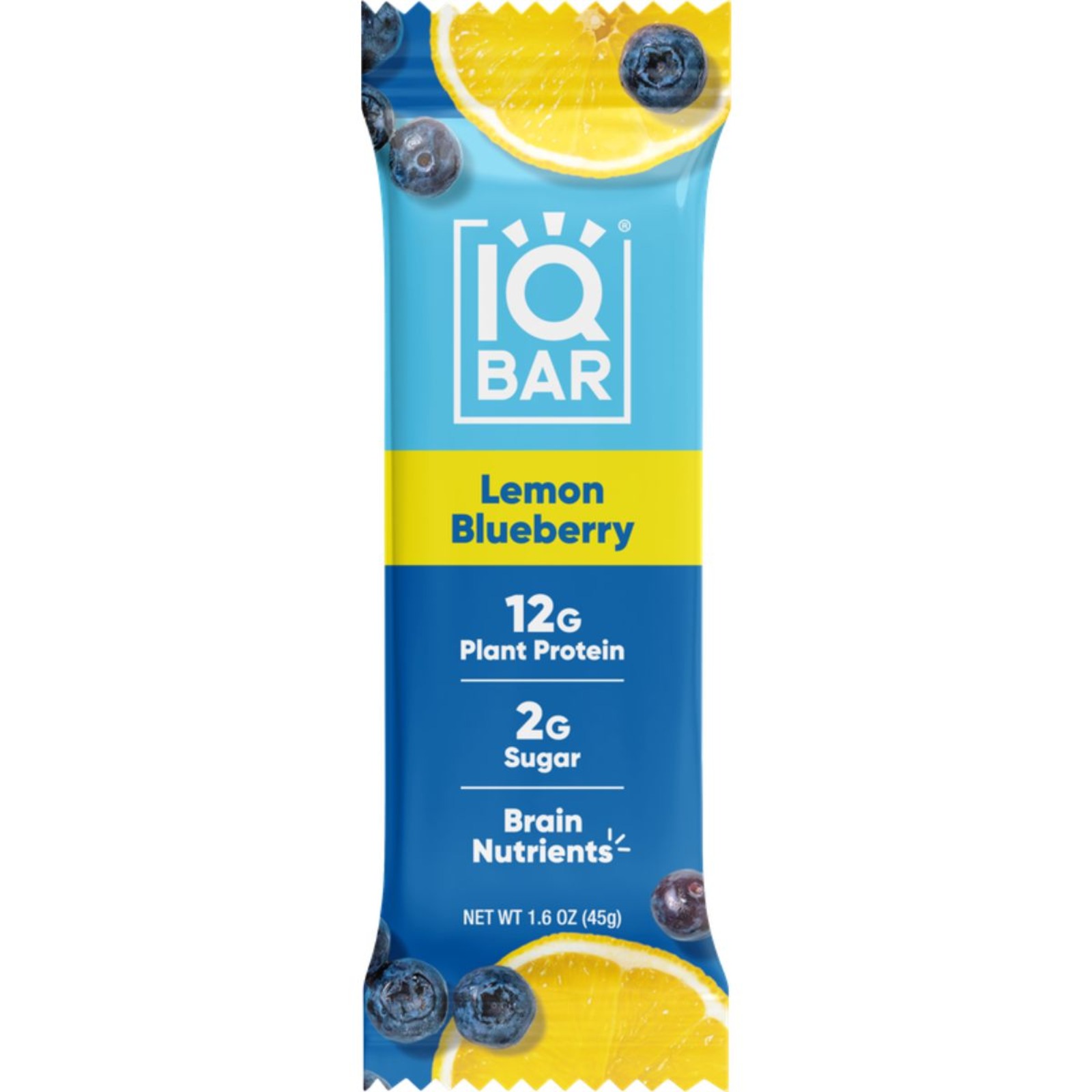 IQBar Plant Protein Bar - Lemon Blueberry | NTUC FairPrice