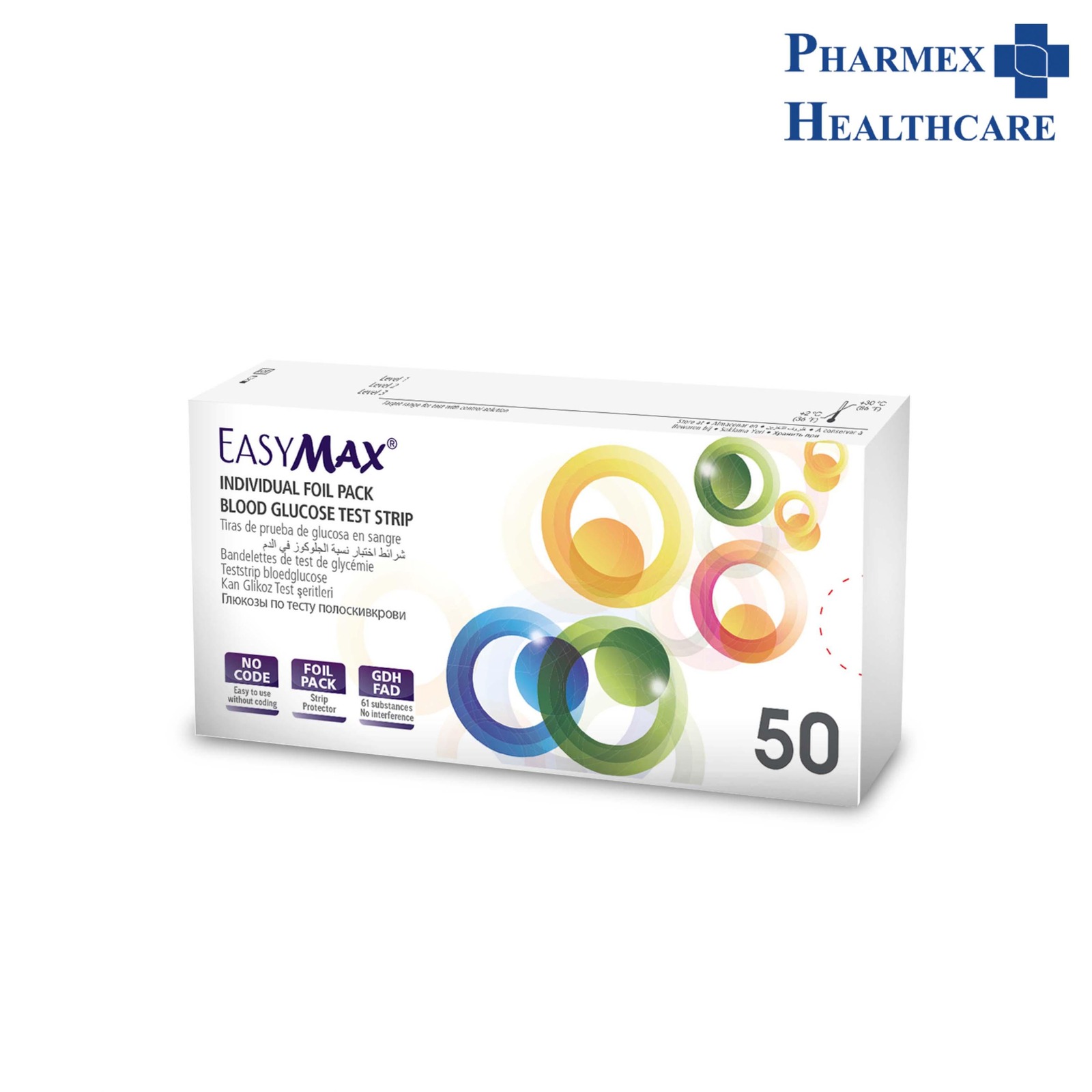 EasyMax EASYMAX Blood Glucose Meter Test Strips | NTUC FairPrice