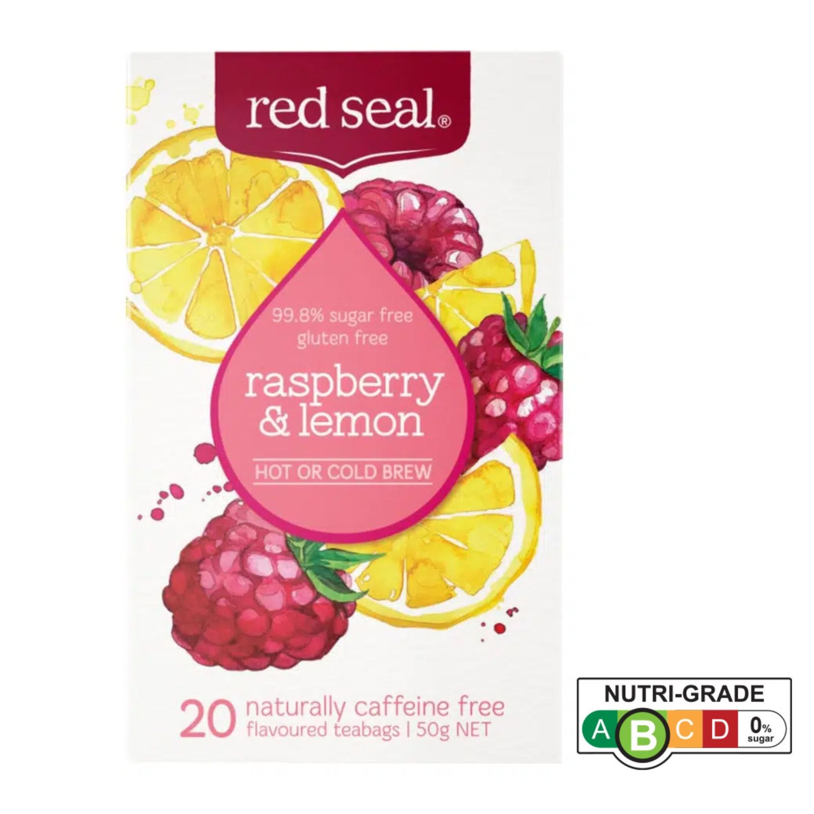 Red Seal Raspberry & Lemon Tea Hot or Cold Brew 20s | NTUC FairPrice