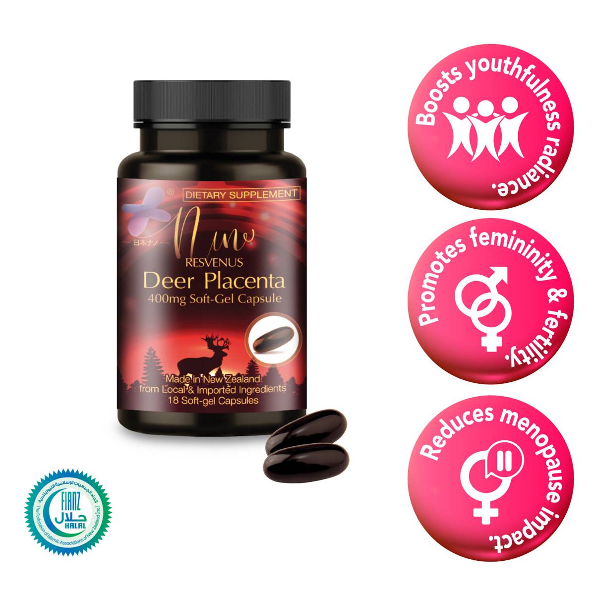 Nano Japan Deer Placenta - Improves Well-Being, Age Defying | NTUC ...