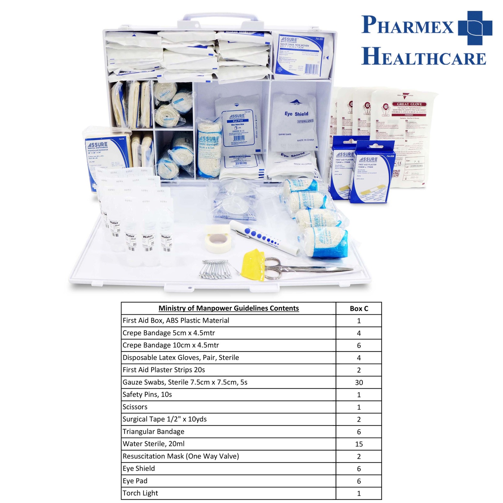 Assure First Aid Box 100 Pax, Refill Box C | NTUC FairPrice