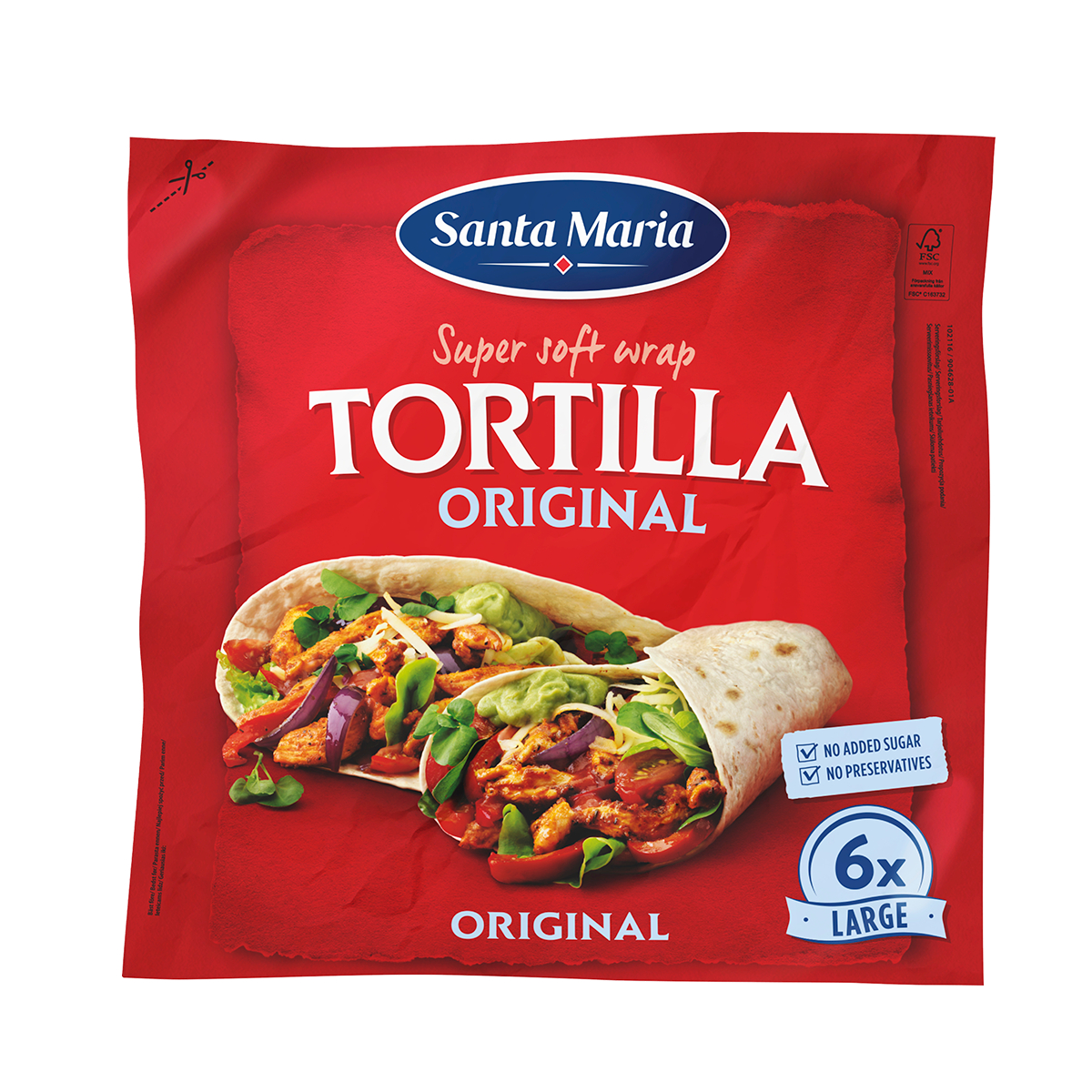 Santa Maria Tortilla Wrap Original - Large | NTUC FairPrice