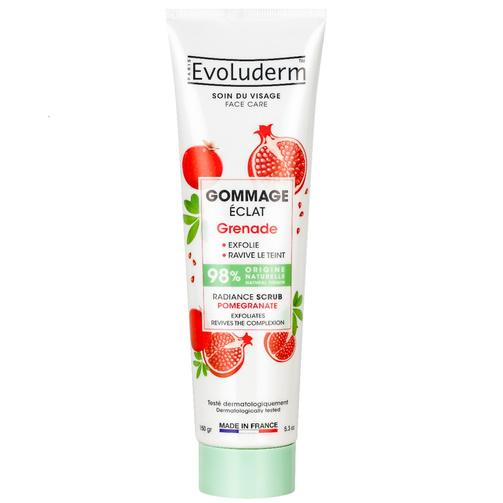 Evoluderm Radiance Facial Scrub Pomegranate | NTUC FairPrice