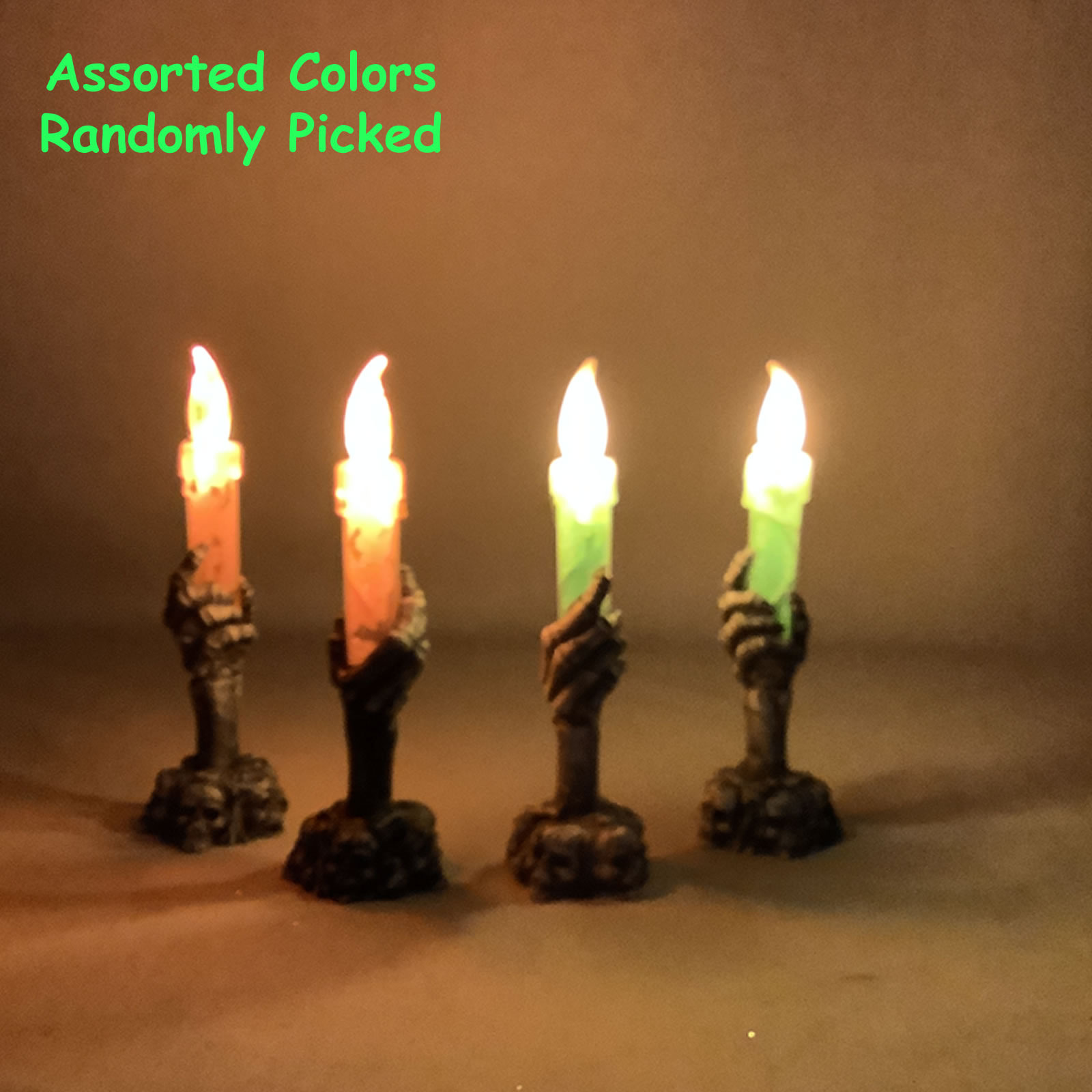 Partyforte Skeleton Hand Holding Candle B/O Deco-2S assorted | NTUC ...