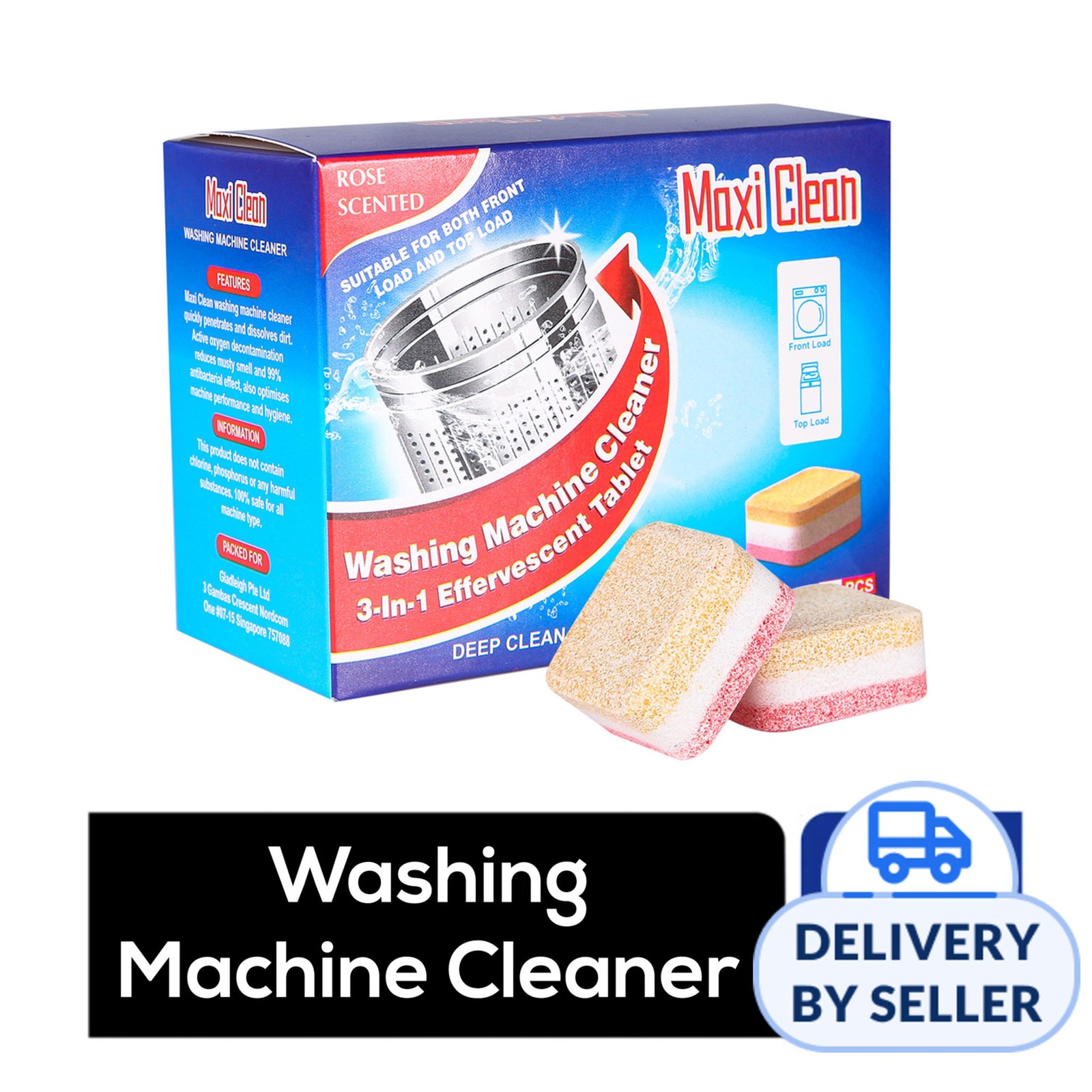 Maxi Clean 3in1 Washing Machine Cleaner Effervescent Tablet | NTUC ...