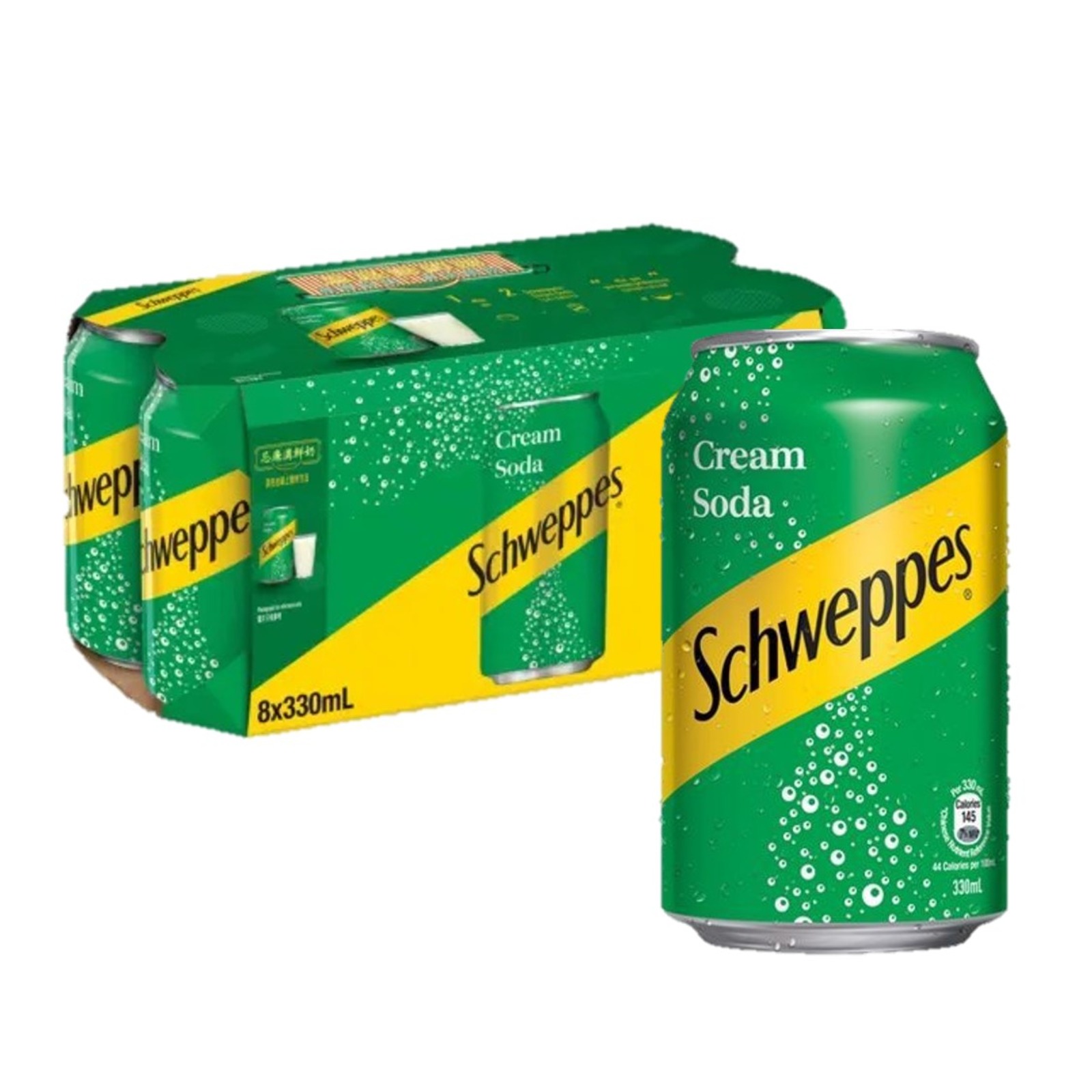 Schweppes Cream Soda Can - Bundle of 8 | NTUC FairPrice