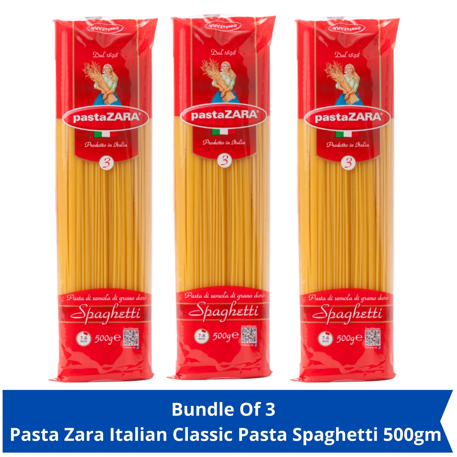 Zara Italian 3 Spaghetti Pasta - Bundle Of 3 | NTUC FairPrice