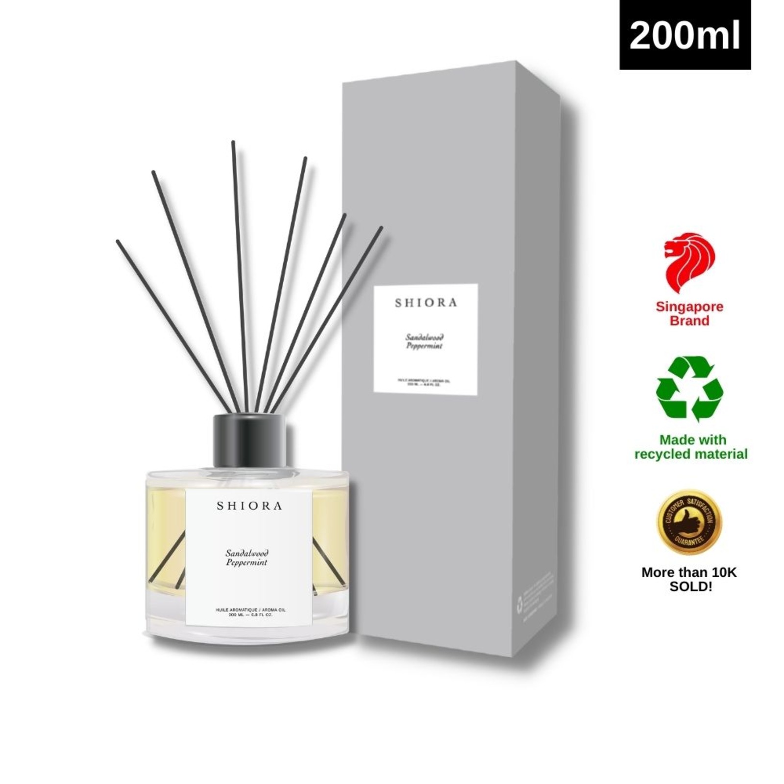 Shiora Sandalwood Peppermint Scent Reed Diffuser | NTUC FairPrice