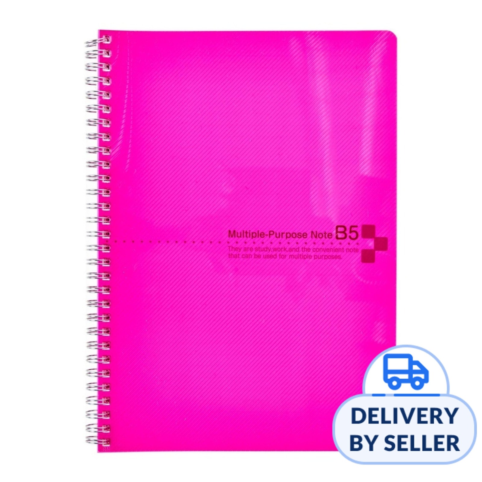 Kyowa Colour Cover Spiral Notebook B5 7mm Grid/PNK | NTUC FairPrice