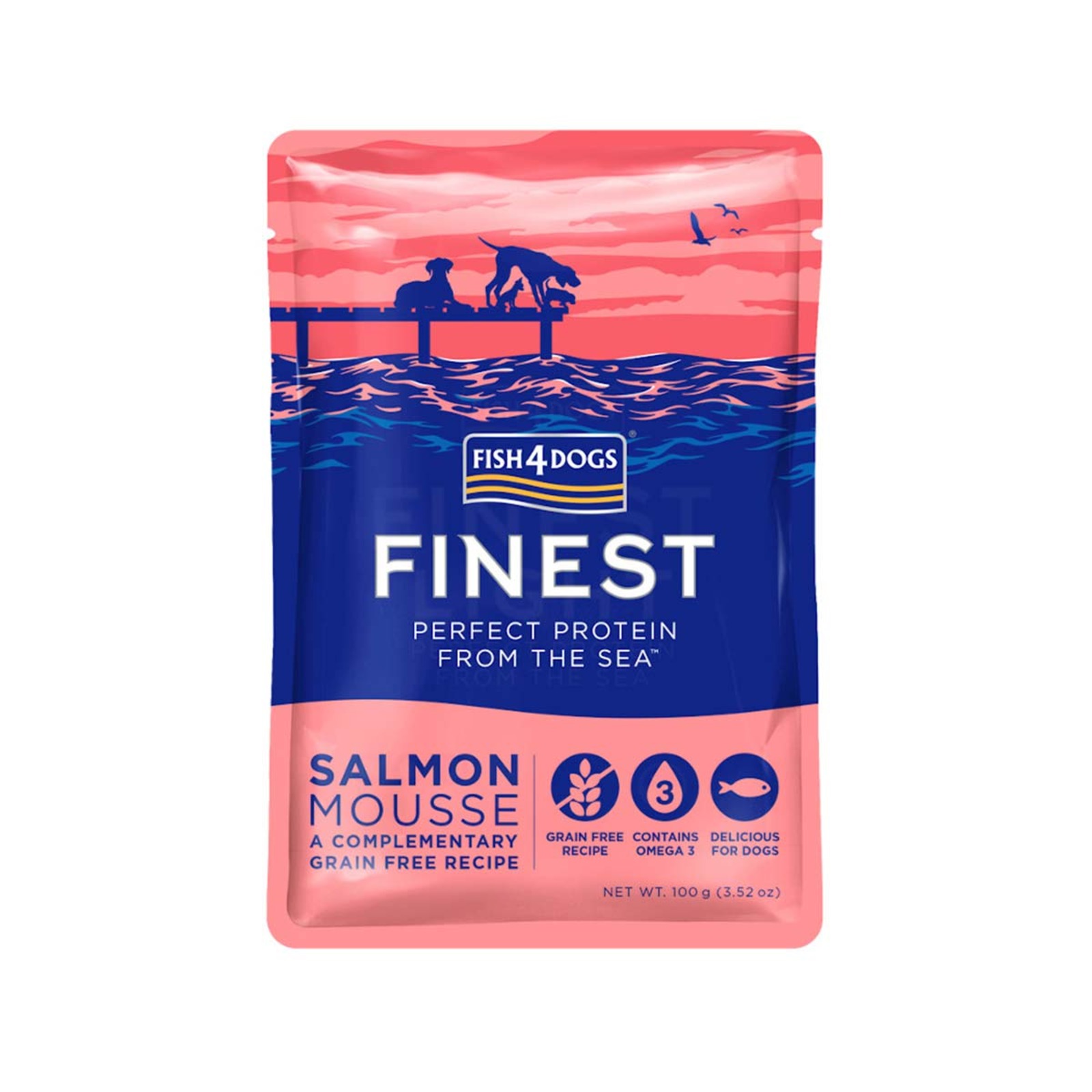 Fish 4 Dogs Pouch Finest Salmon Mousse For Dogs (Grain Free) | NTUC ...