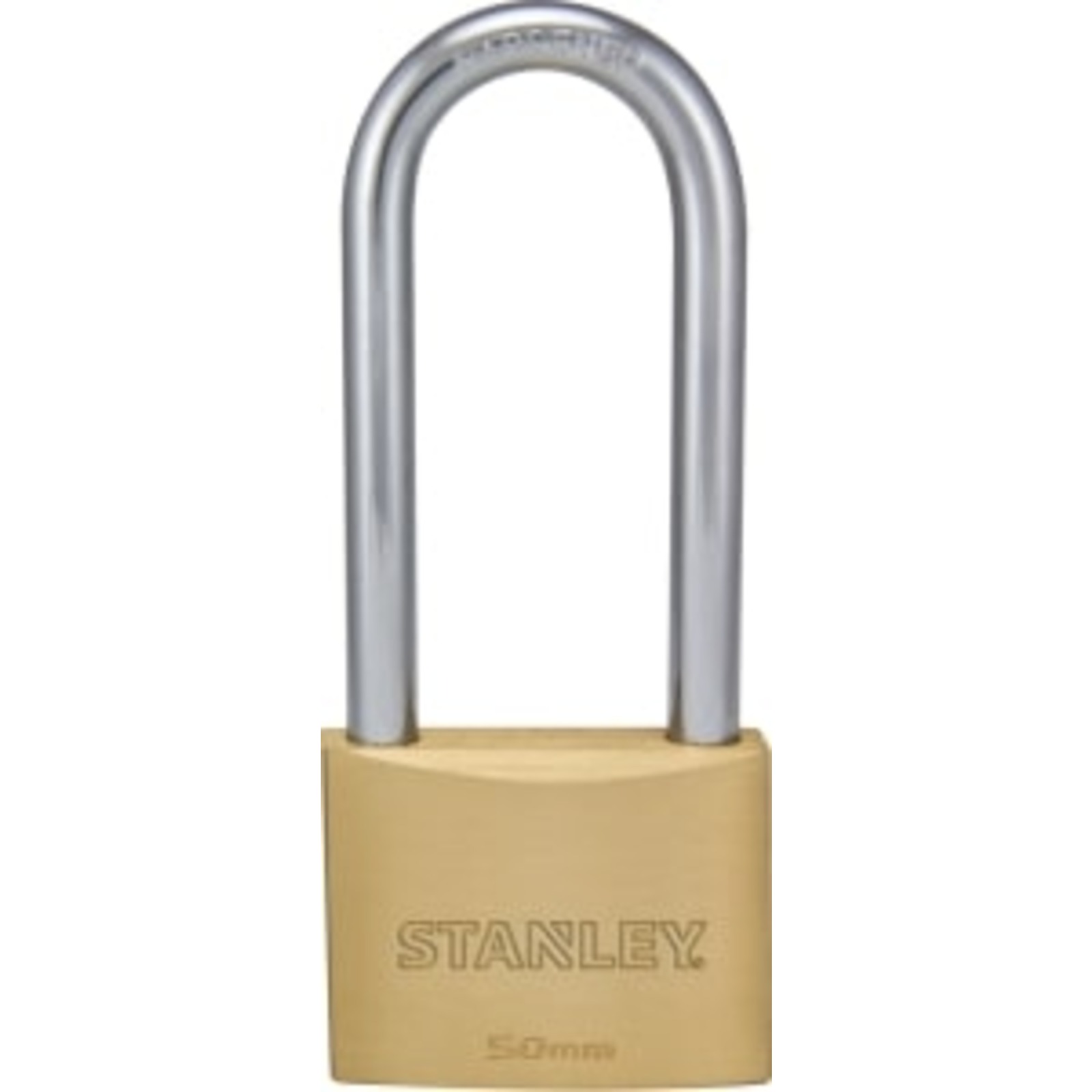 Stanley Solid Brass Long Shackle Padlock | NTUC FairPrice
