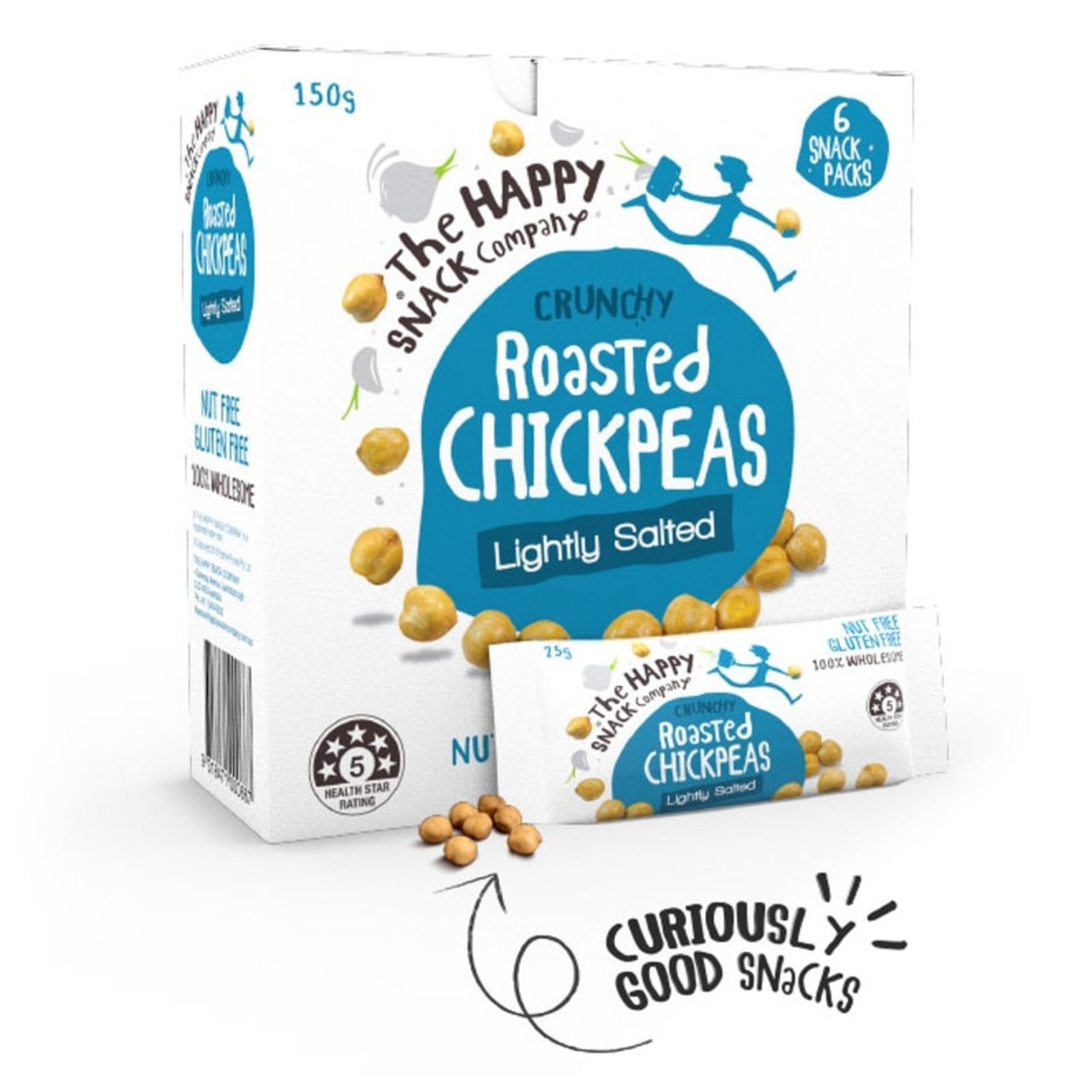 The Happy Snack Company Roasted Chickpeas Lightly Salted | NTUC FairPrice