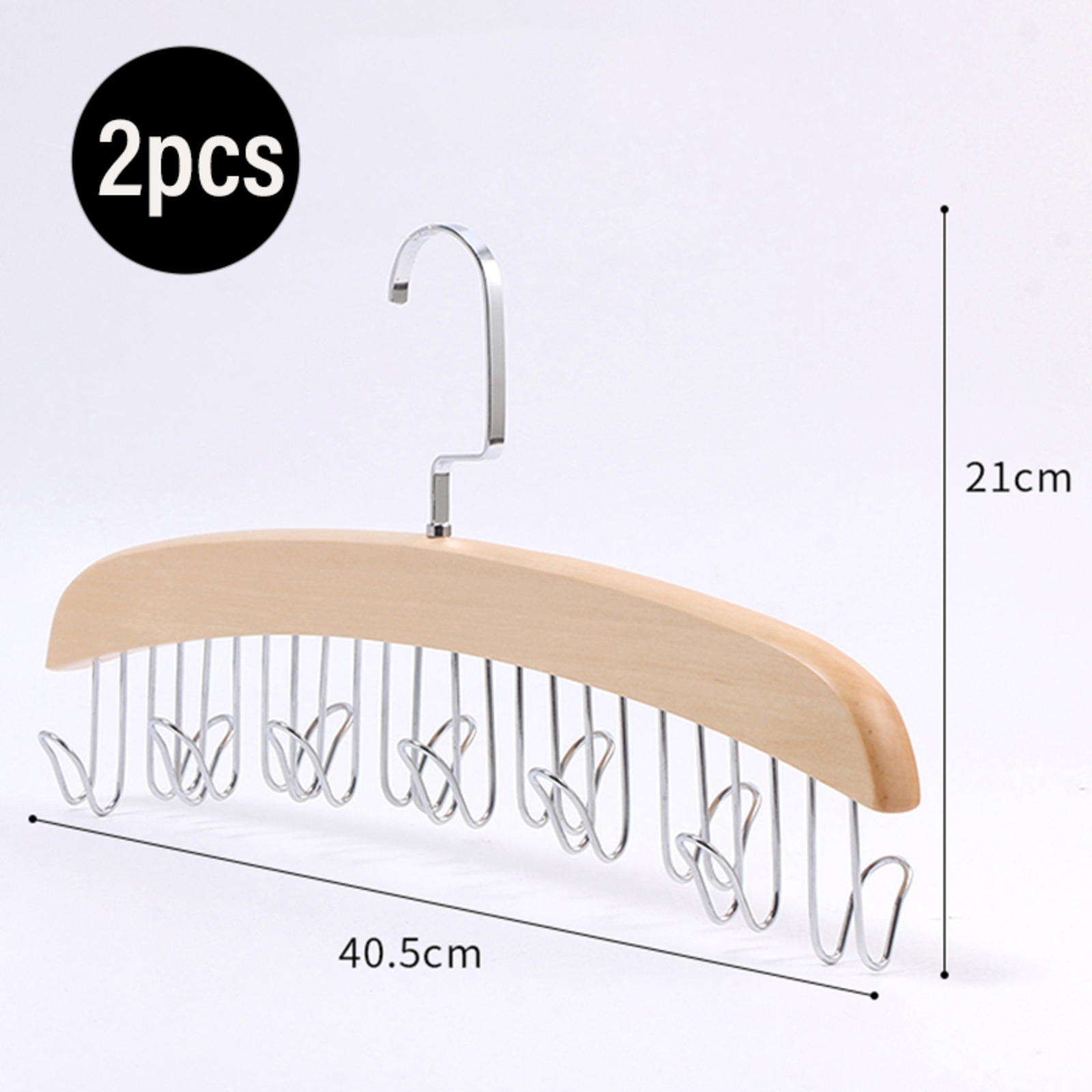 Sweet Home Multi Hook Wooden Rack - 12 Hooks (Yellow) | NTUC FairPrice