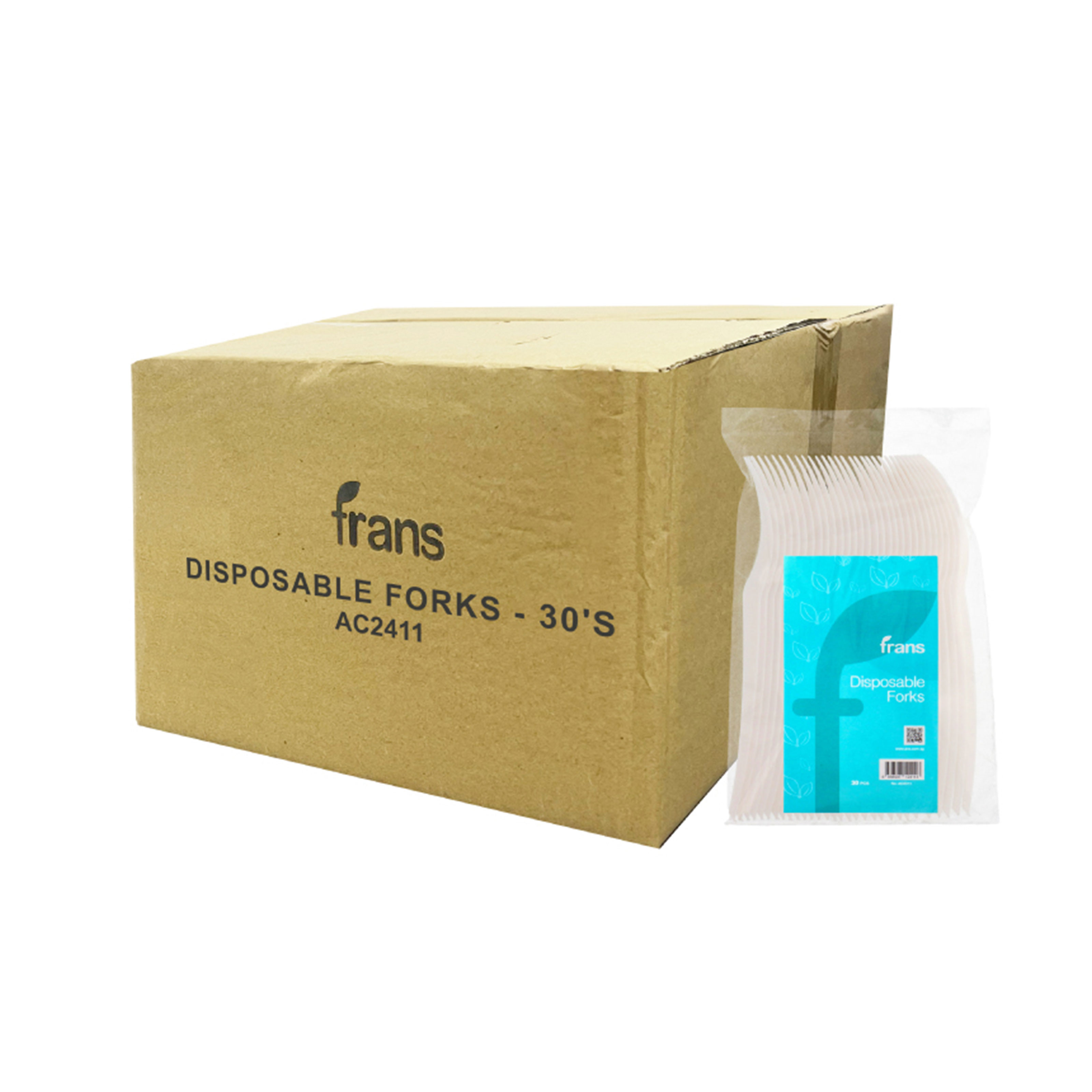 Frans Disposable Forks Carton | NTUC FairPrice