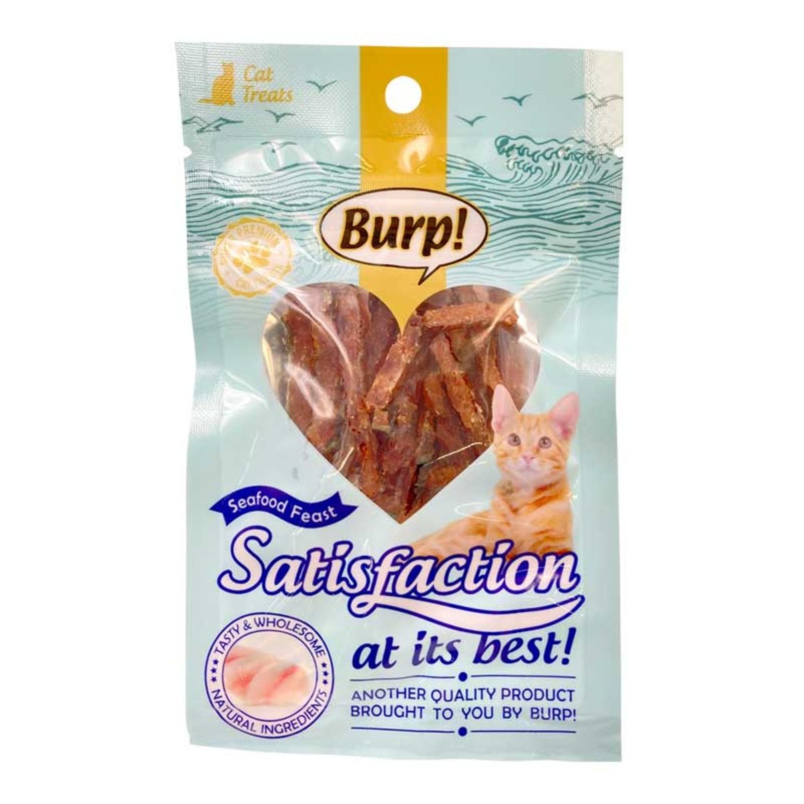 Burp Chicken With Fish Stripes For Cat | NTUC FairPrice