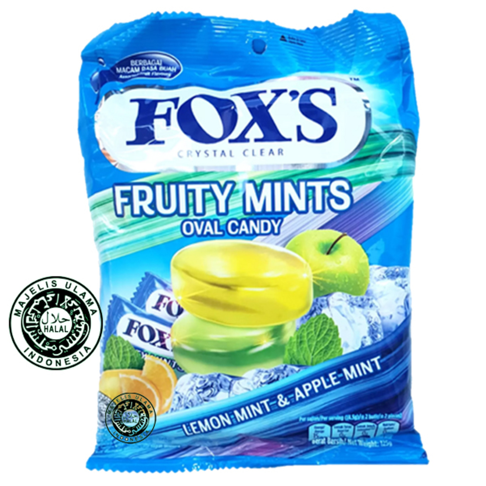Fox's Fruty Mints Oval Candy Lemon Mint & Apple Mint 125g | NTUC FairPrice