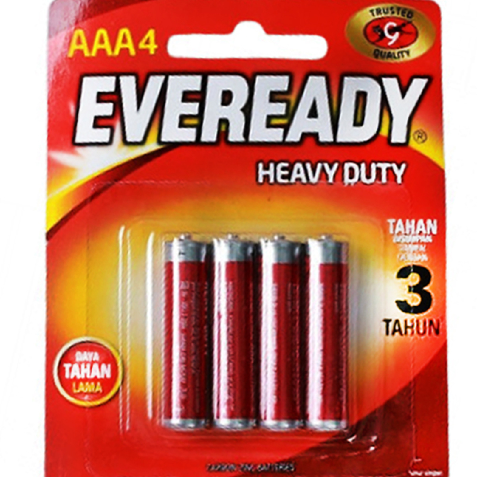 Eveready Heavy Duty AAA4 1.5V- Pack of 4 | NTUC FairPrice
