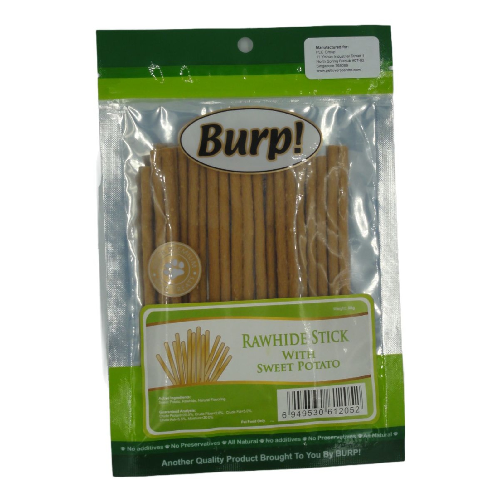Burp Rawhide Stick With Sweet Potato | NTUC FairPrice