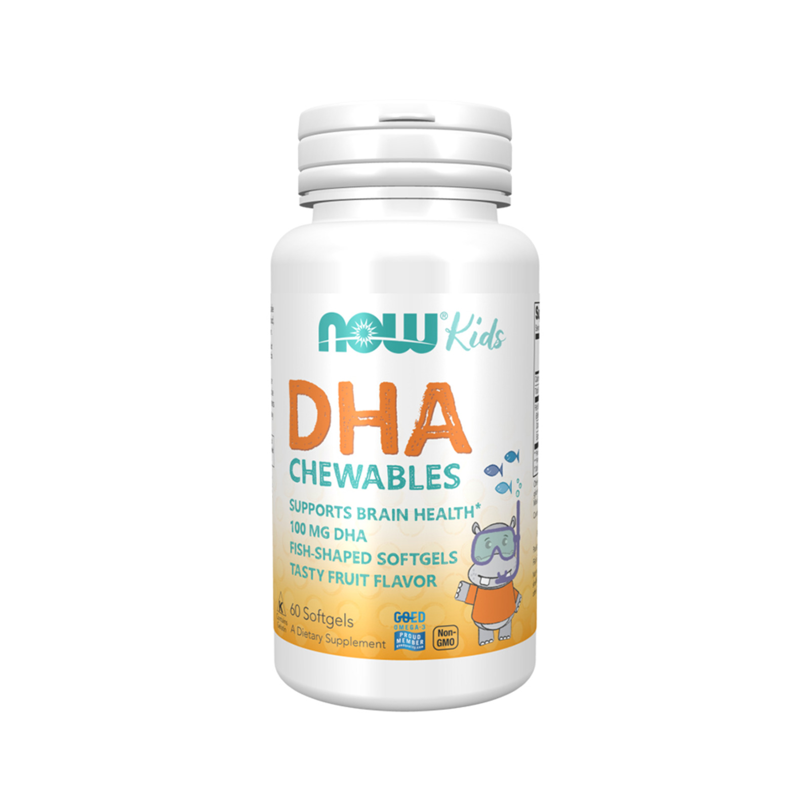 Now Foods DHA Kids 100 mg, Fruit Flavor, Chewable Softgels | NTUC FairPrice