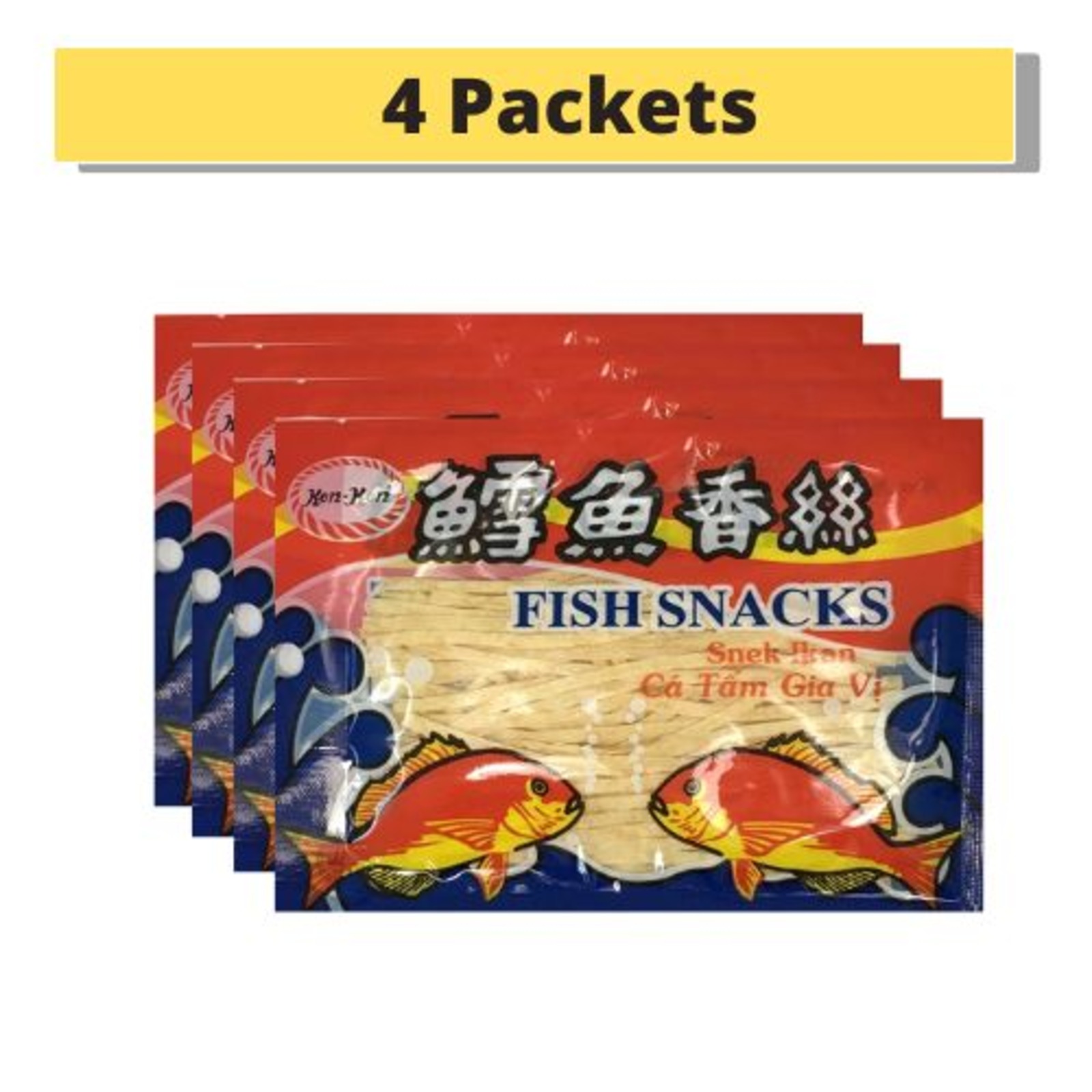 Ken Ken Cod Fish Snacks 4 X 25G | NTUC FairPrice