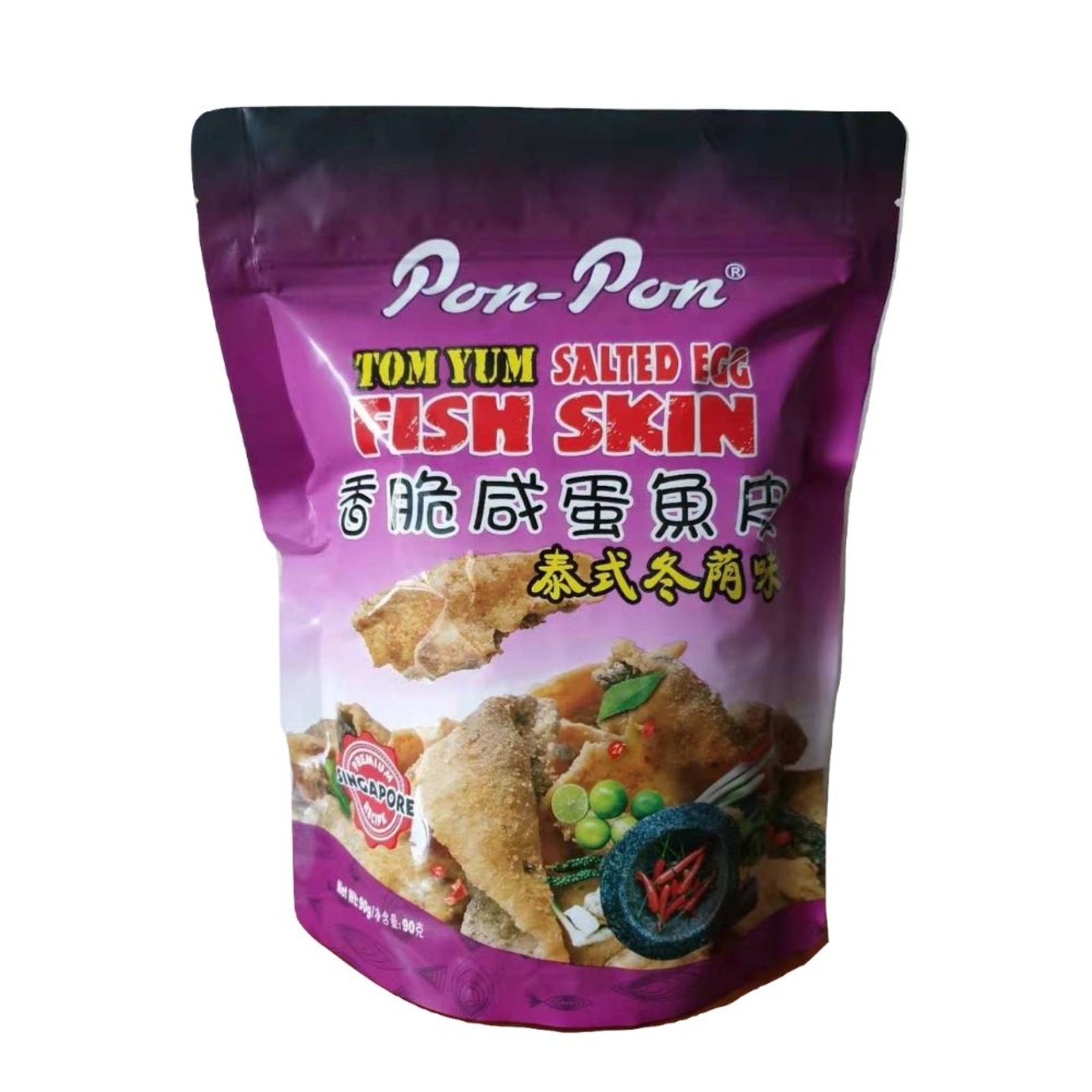 Ken Ken Pon Pon Crispy Tom Yum Salted Egg Fish Skin | NTUC FairPrice
