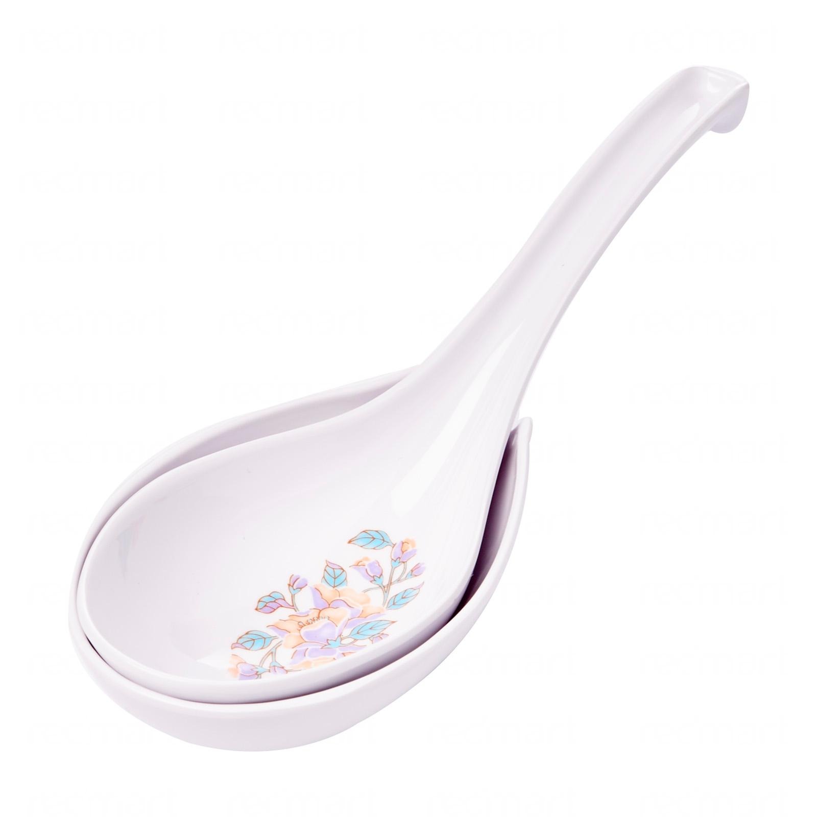 Dynasty Melamine Melamine Soup Spoon With Rest (Leaves Design | NTUC ...