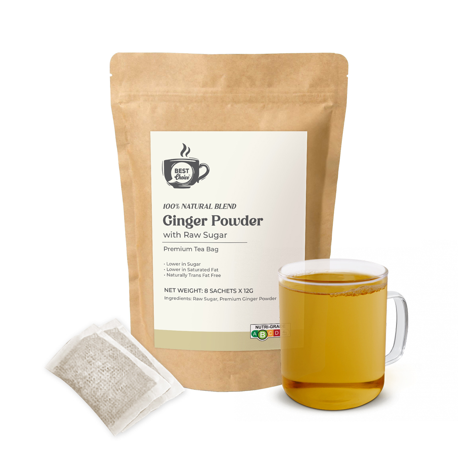 BEST Choice Ginger Powder Tea (Raw Sugar) | NTUC FairPrice