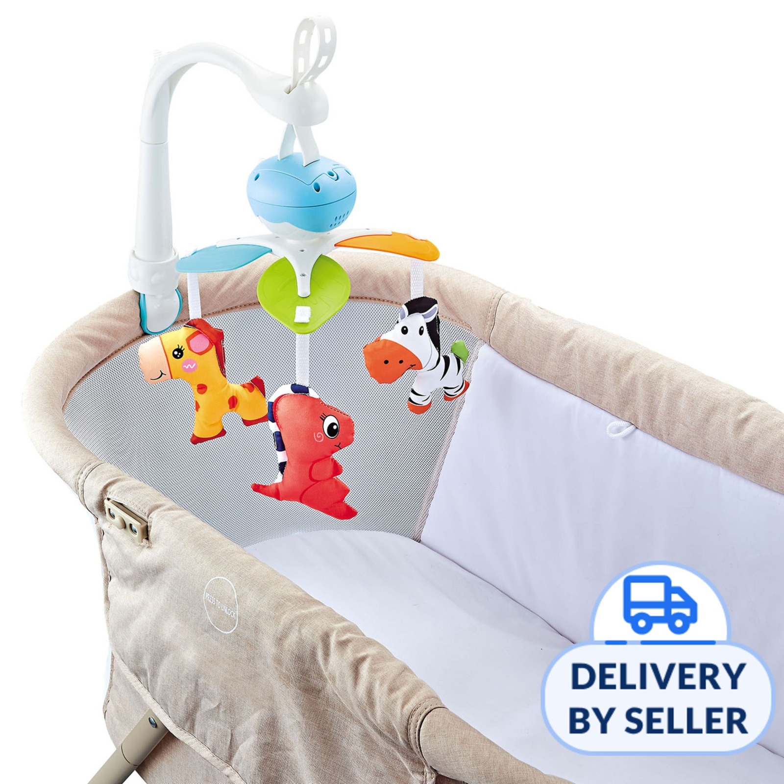 Lucky Baby Musical Mobile (Playpen, Crib, Stroller) - Blue | NTUC FairPrice