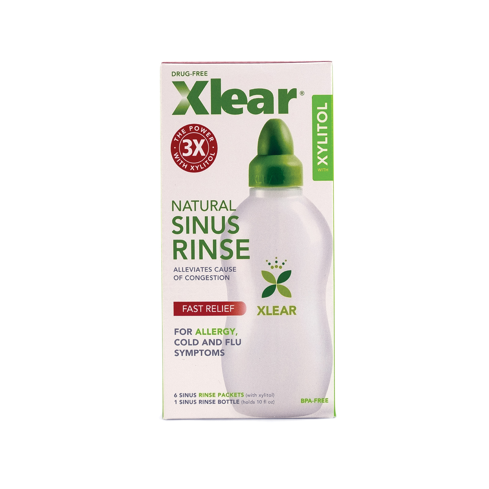 Xlear Natural Sinus Rinse Xylitol Saline Solution | NTUC FairPrice