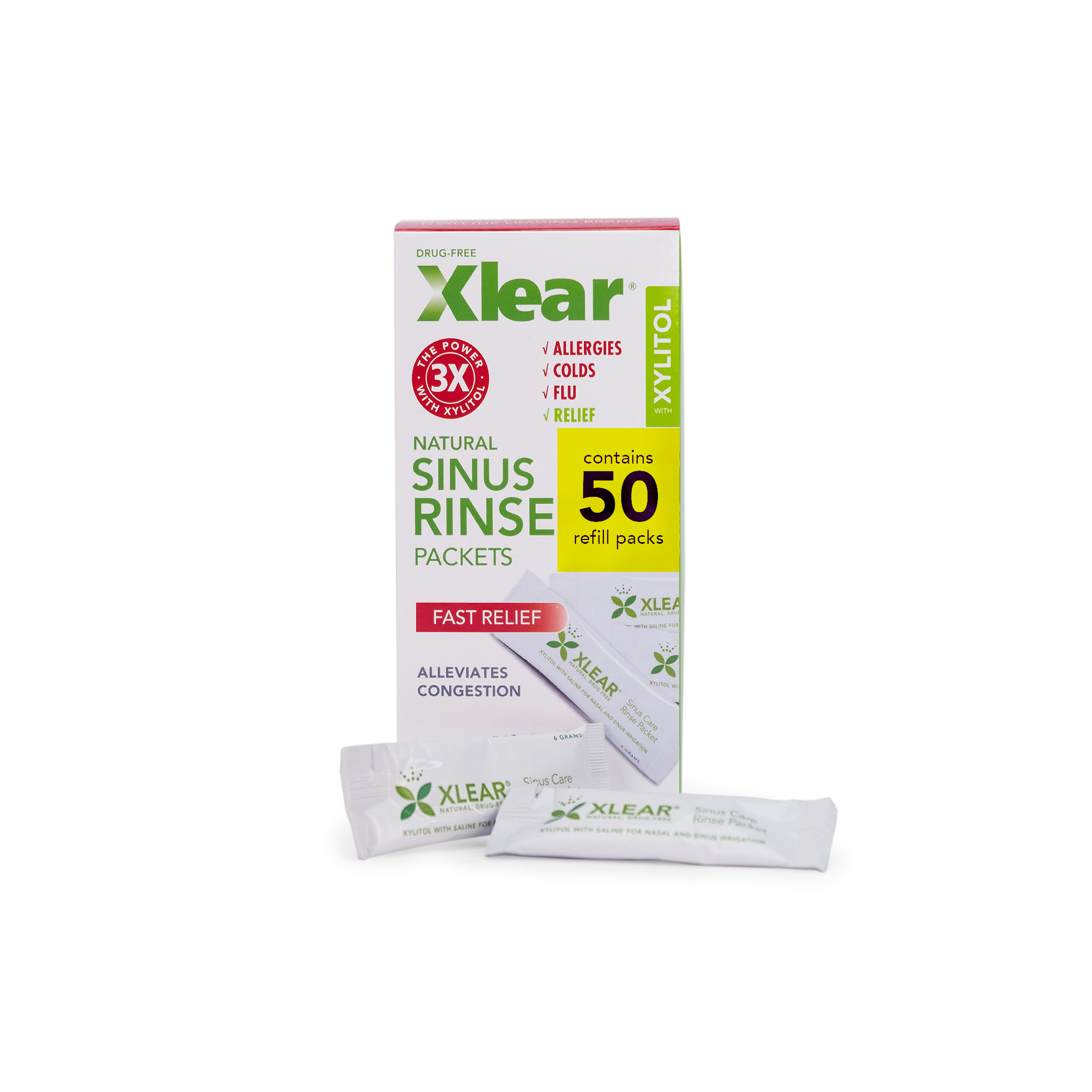Xlear Natural Sinus Rinse Pack Xylitol Refill Solution | NTUC FairPrice